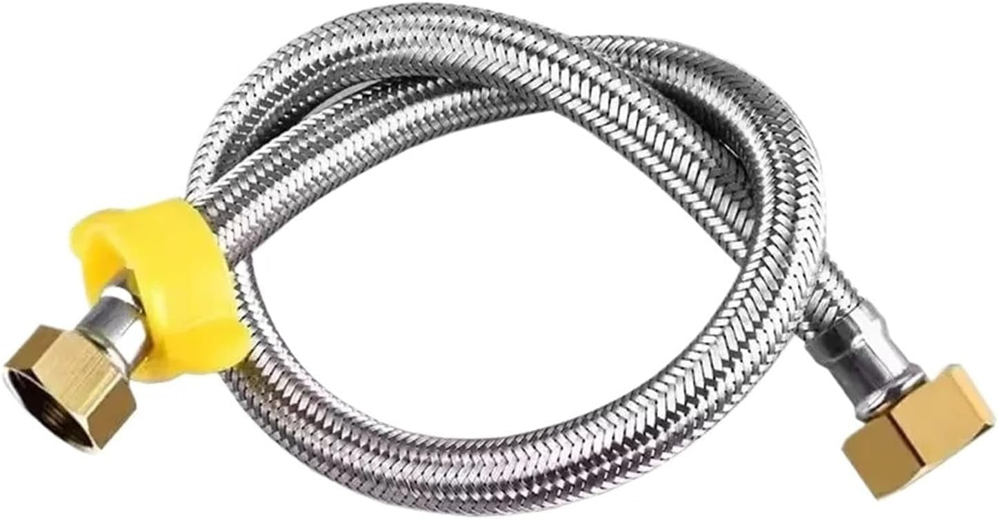 1pc G1/2 Inch Stainless Steel Nylon Braided Plumbing Explosion-proof ...