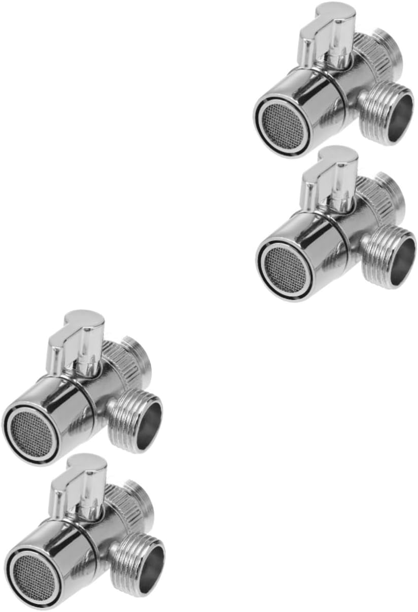 2sets 4-splitter Extender Hose Spigot Connector Accessory Head Shower ...