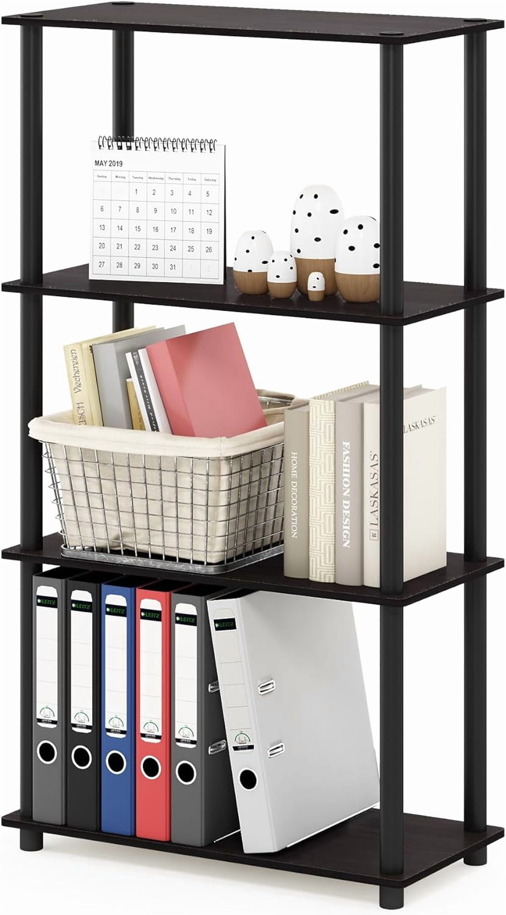 HWong Turn-N-Tube 4-Tier Multipurpose Shelf Display Rack, Round Tubes ...