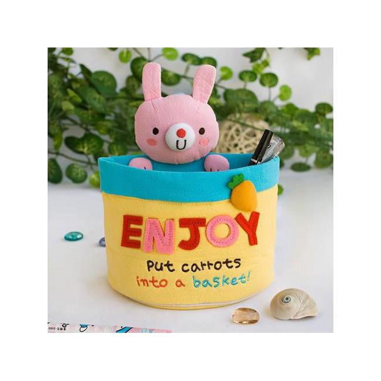 HX-21-RABBIT 6 x 7 x 3.5 in. Rabbit & Carrots - Embroidered Applique ...