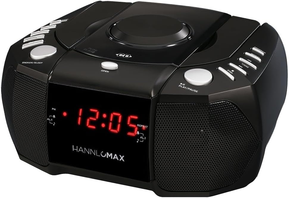 HX-334CD CD Player with PLL AM/FM Radio, Digital Clock with Dual Alarm ...