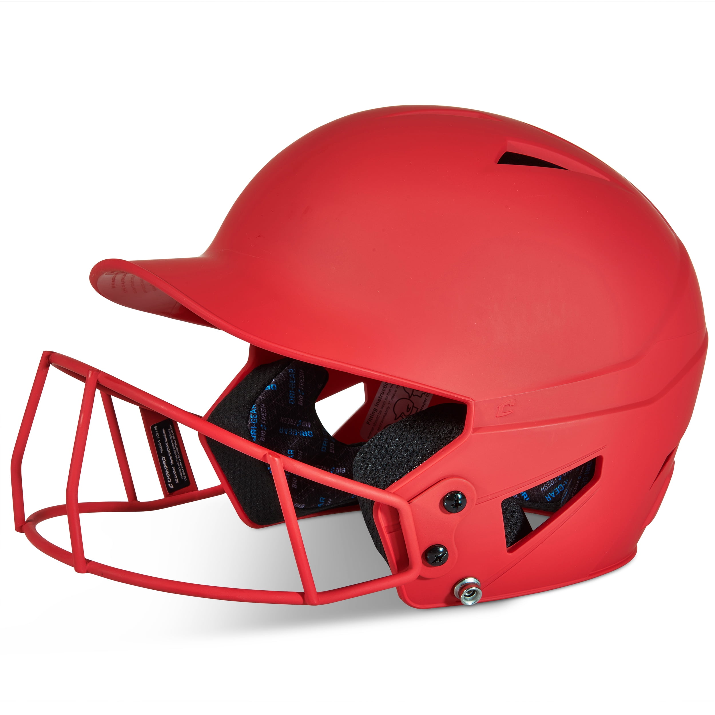 HX Rise Fastpitch Batting Helmet with Facemask, Large, Scarlet ...