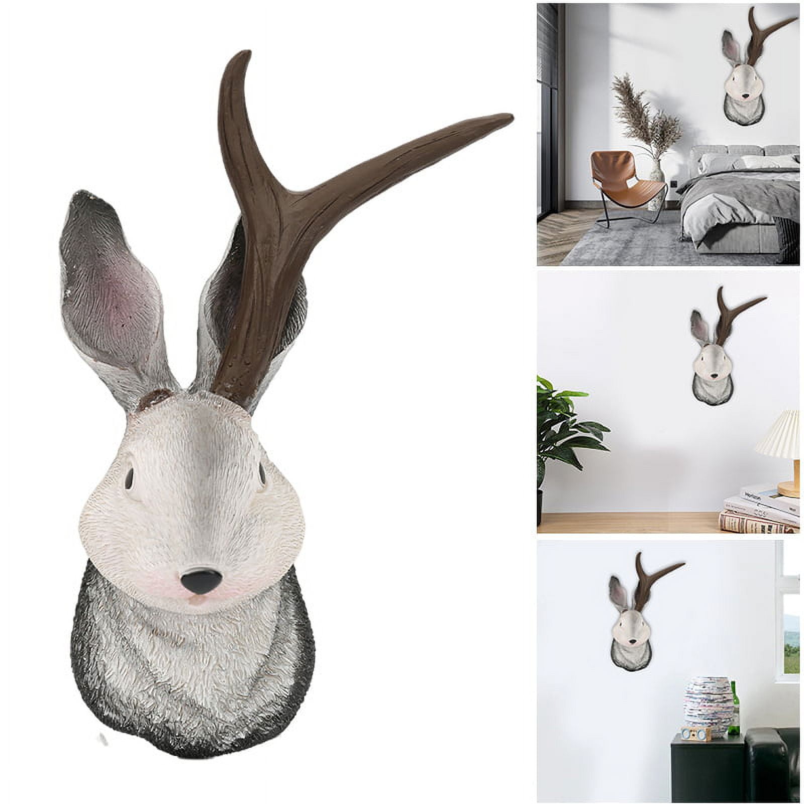 Mounted Jackalope Illustration