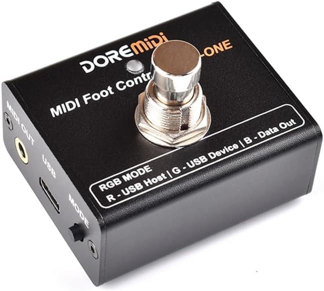 HXBER MIDI Foot Controller Electric Guitar MIDI Effects Pedal Plug and ...