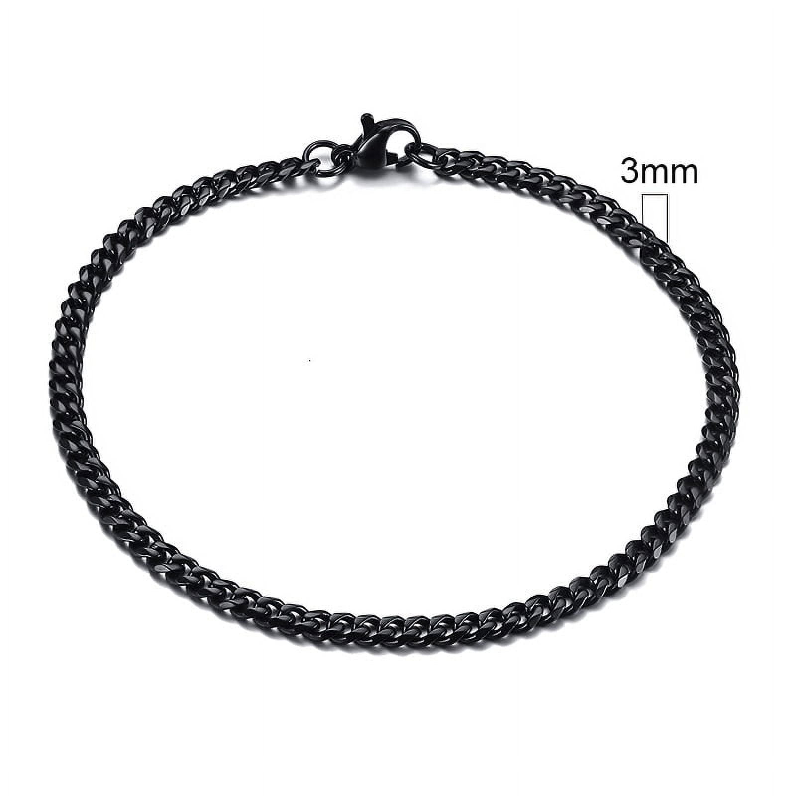 HXHDXD 3-11mm Chunky Miami Curb Chain Bracelet for Men Stainless Steel ...