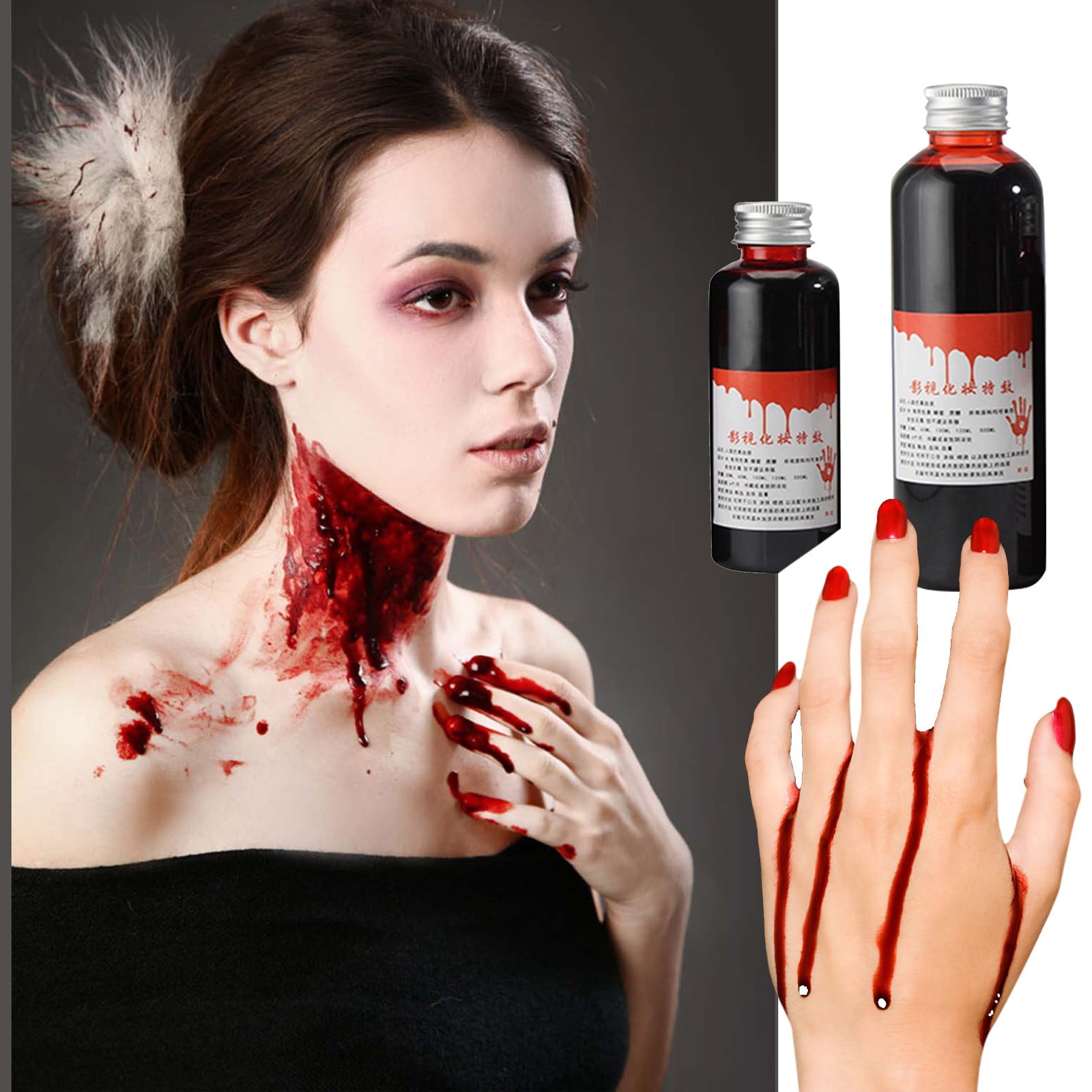 HXHYQKP fake blood DIY Artificial Fake Blood vampire costume vampire ...