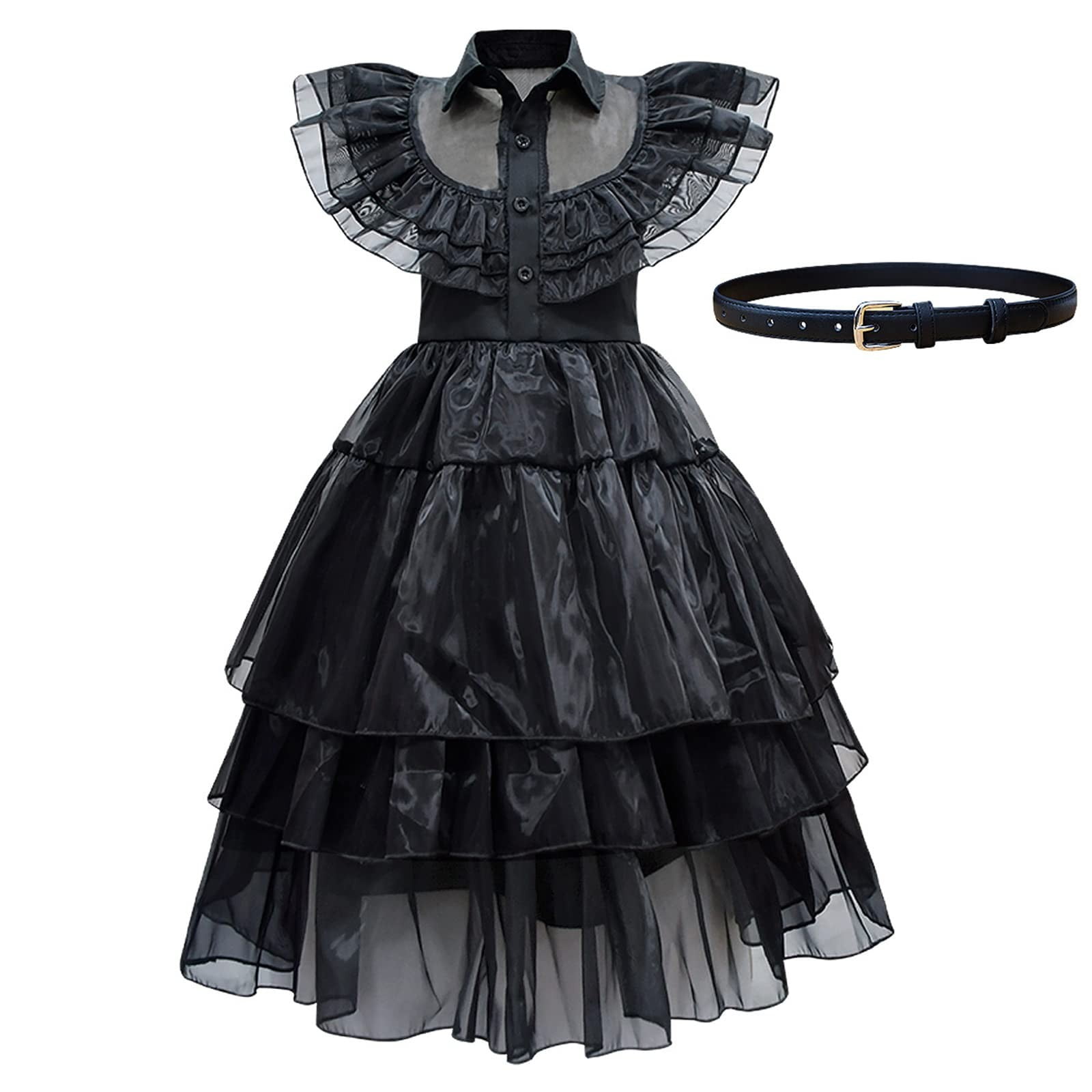 HXHYQKP Wednesday Addams Halloween Costumes Woman's 2024, Girls ...
