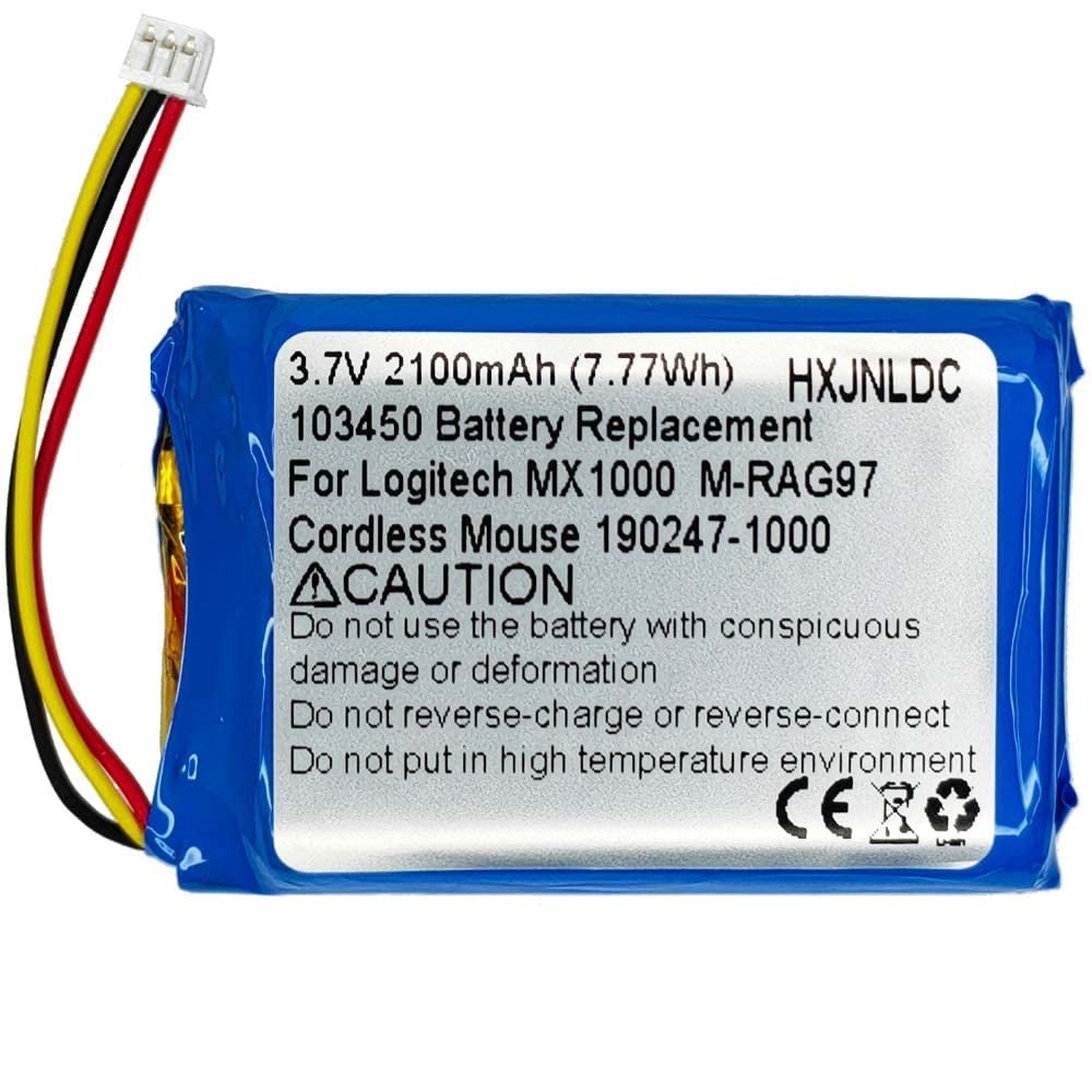 DC 3.7v 2100mAh Rechargeable Lithium Battery Replacement for Logitech ...
