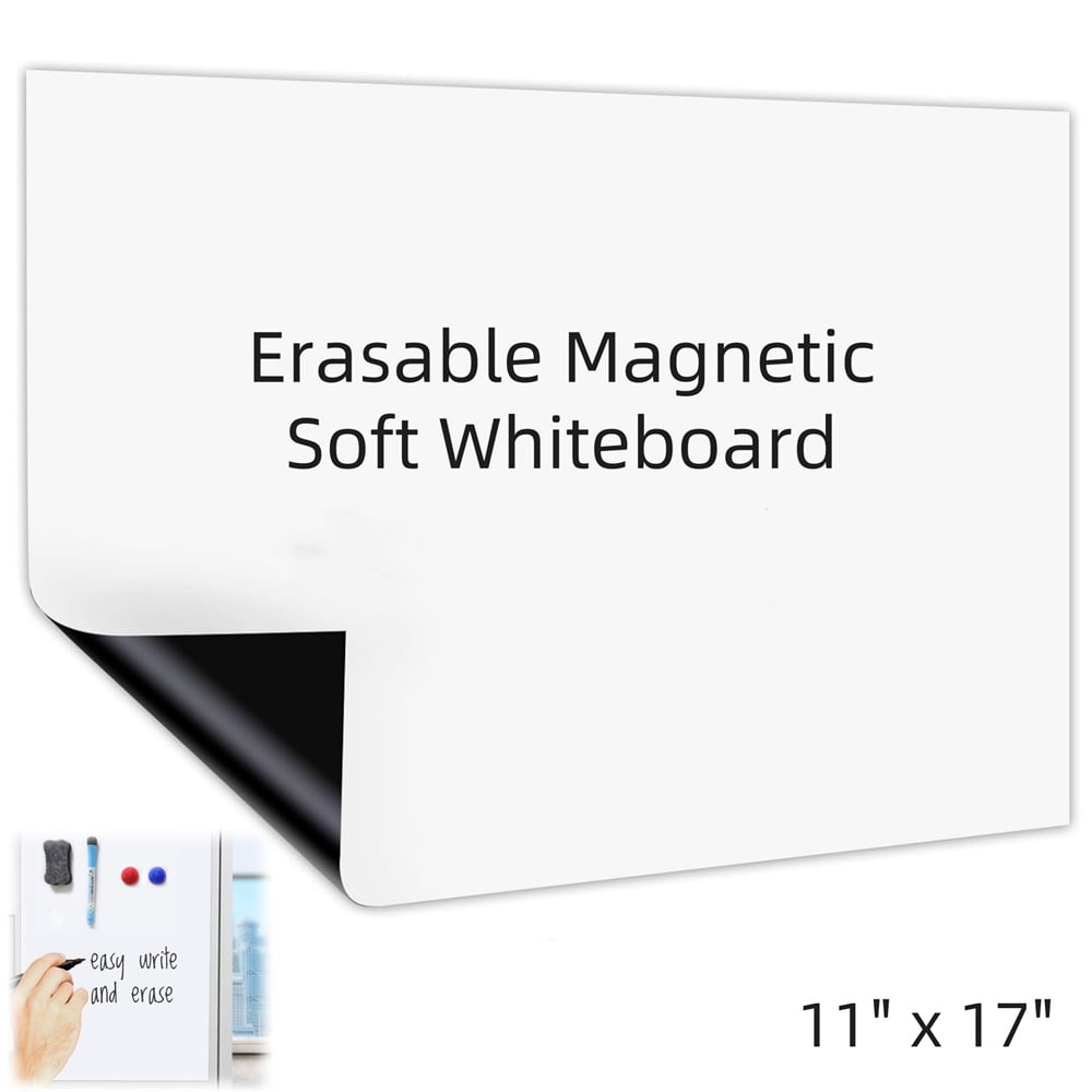 HXRH 1 Pcs Erasable Magnetic Soft Whiteboard,White Message Board ...