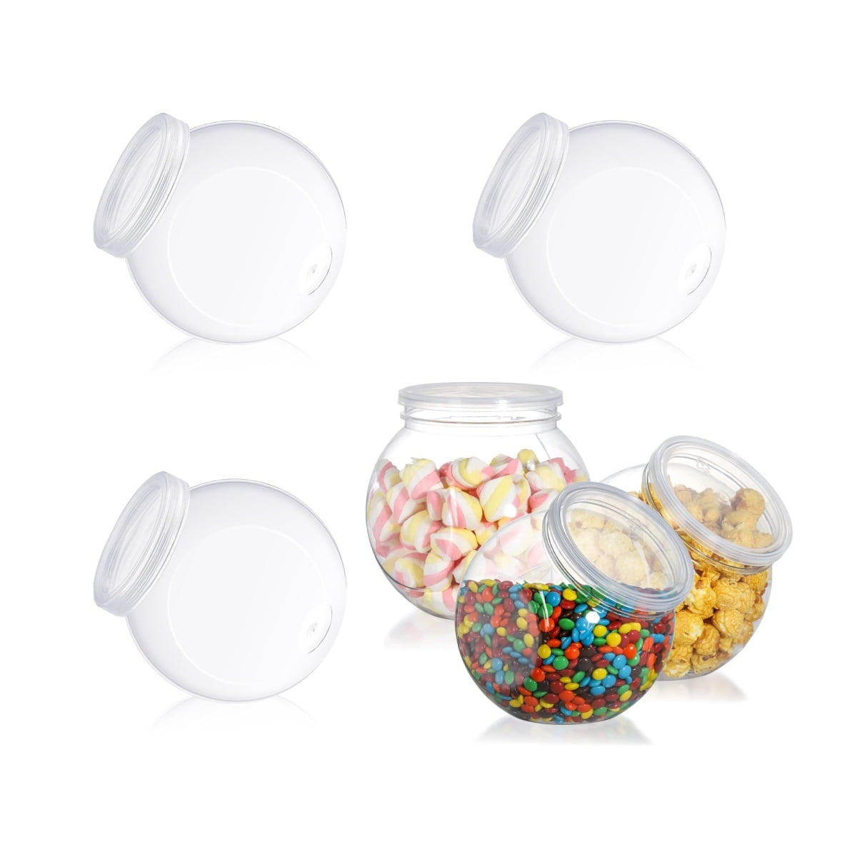 HXRH 2.2x3.2In Plastic Candy Container,6Pack Dry Food Storage Box with ...