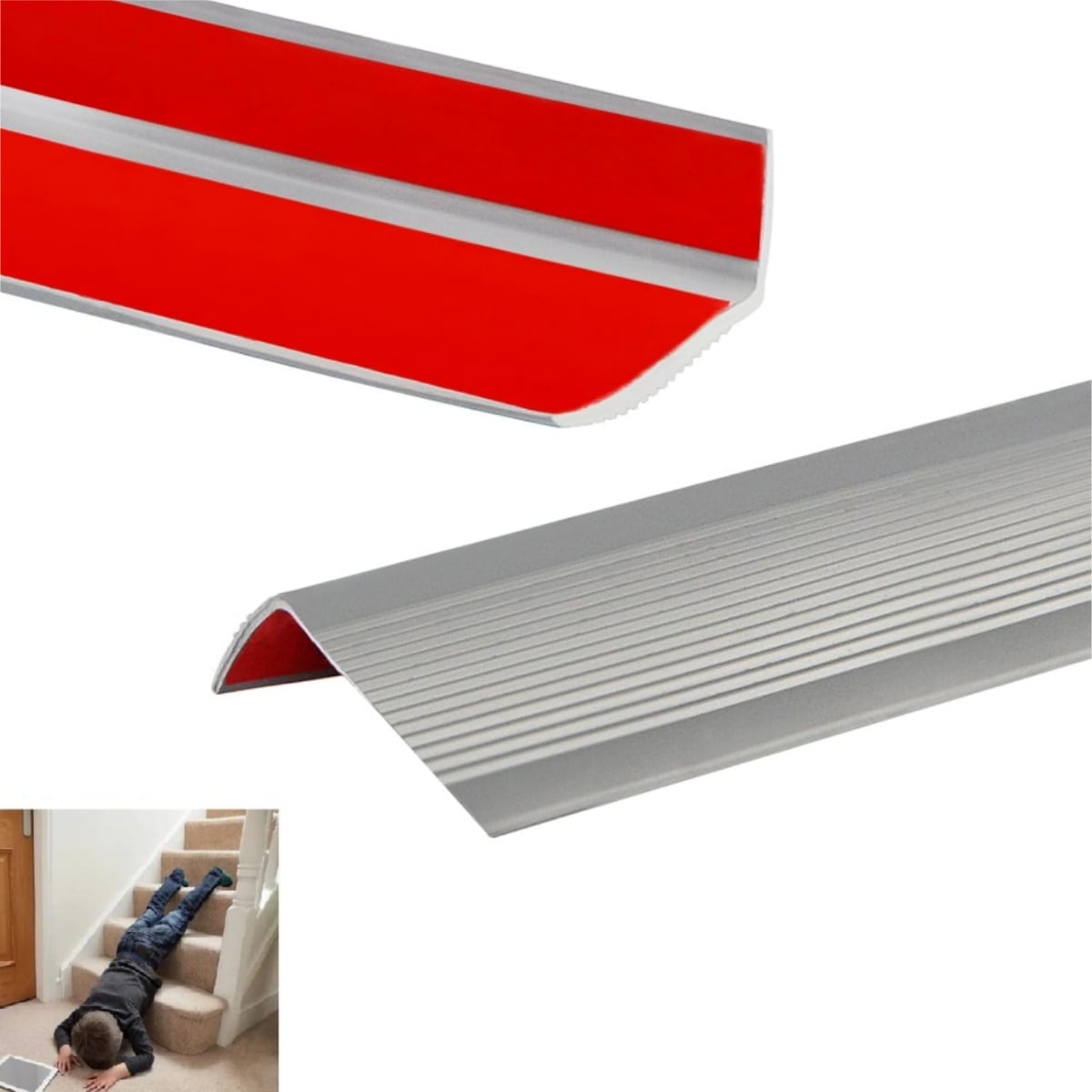 HXRH Outdoor Stair Grip Tape,1Pack Self Adhesive Nose Molding Tape for ...