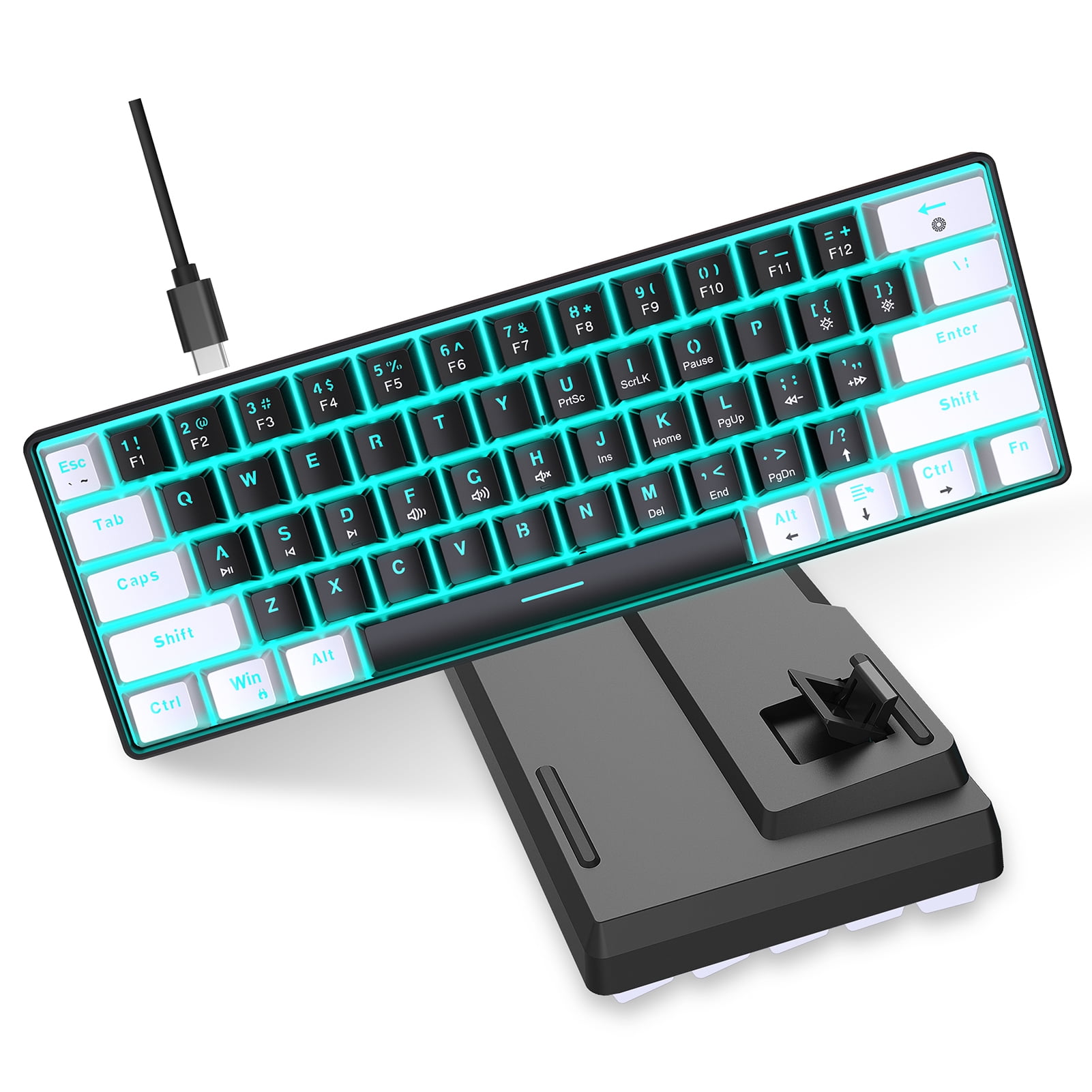 HXSJ Keyboard,61-key V900 Mechanical Windows OS Mechanical Switches ...