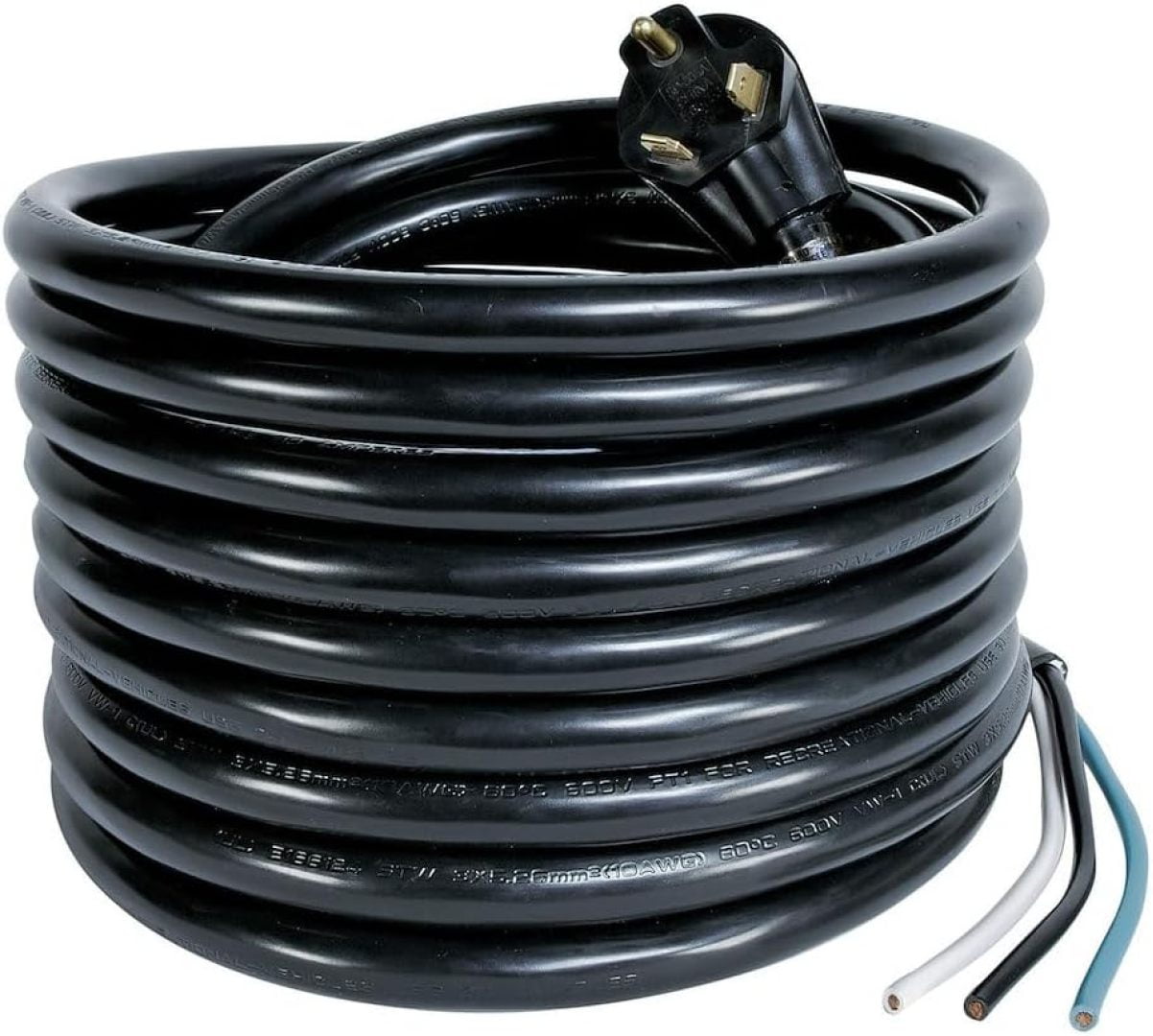 HXSP 14247 Generator Power Cord 30-Amp Bare Wire Cord 25-Foot - Walmart.com