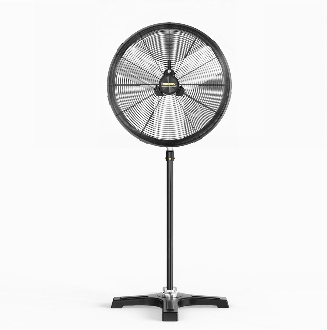 HXSP 20 Inch Industrial Pedestal Fan,5000CFM High Velocity and Heavy ...