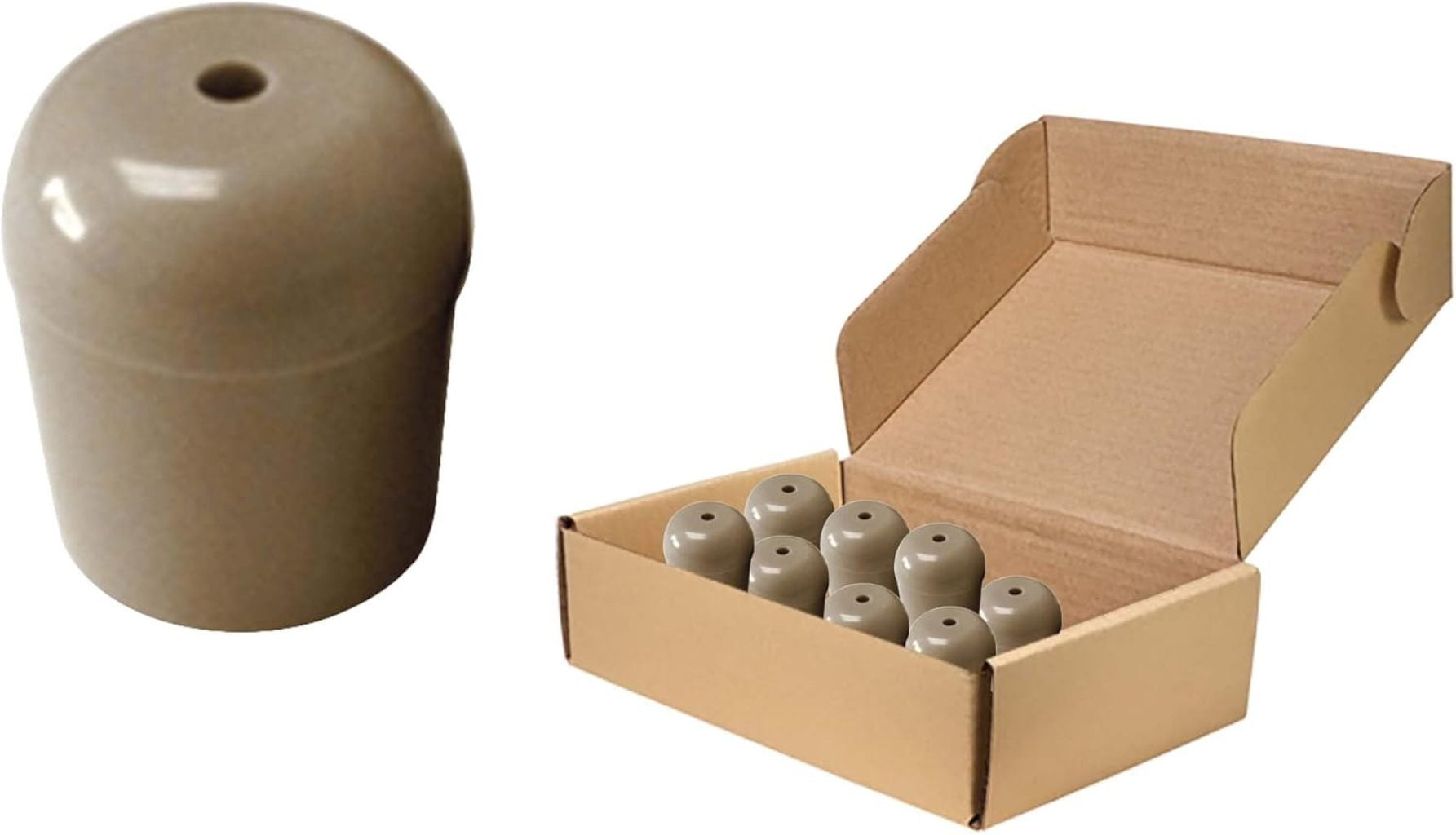 HXSP 3/4 Inch Replacement Chair Tips for Folding Chairs | Tan | 50 Pack ...