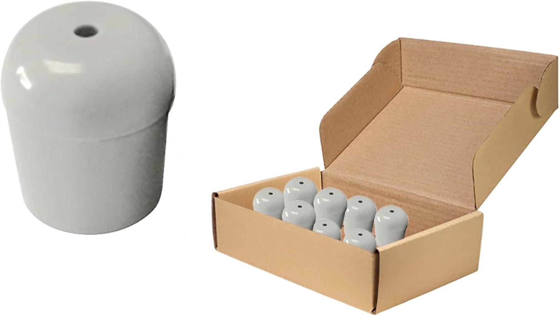 HXSP 3/4 Inch Replacement Chair Tips for Folding Chairs | White | 25 ...