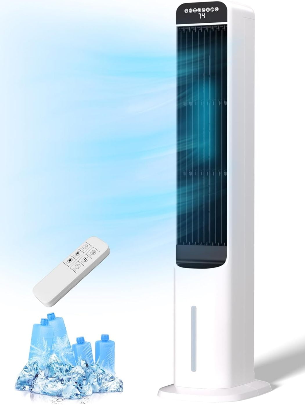 HXSP 3-IN-1 Evaporative Air Cooler, Cooling Fans that Blow Cold Air ...