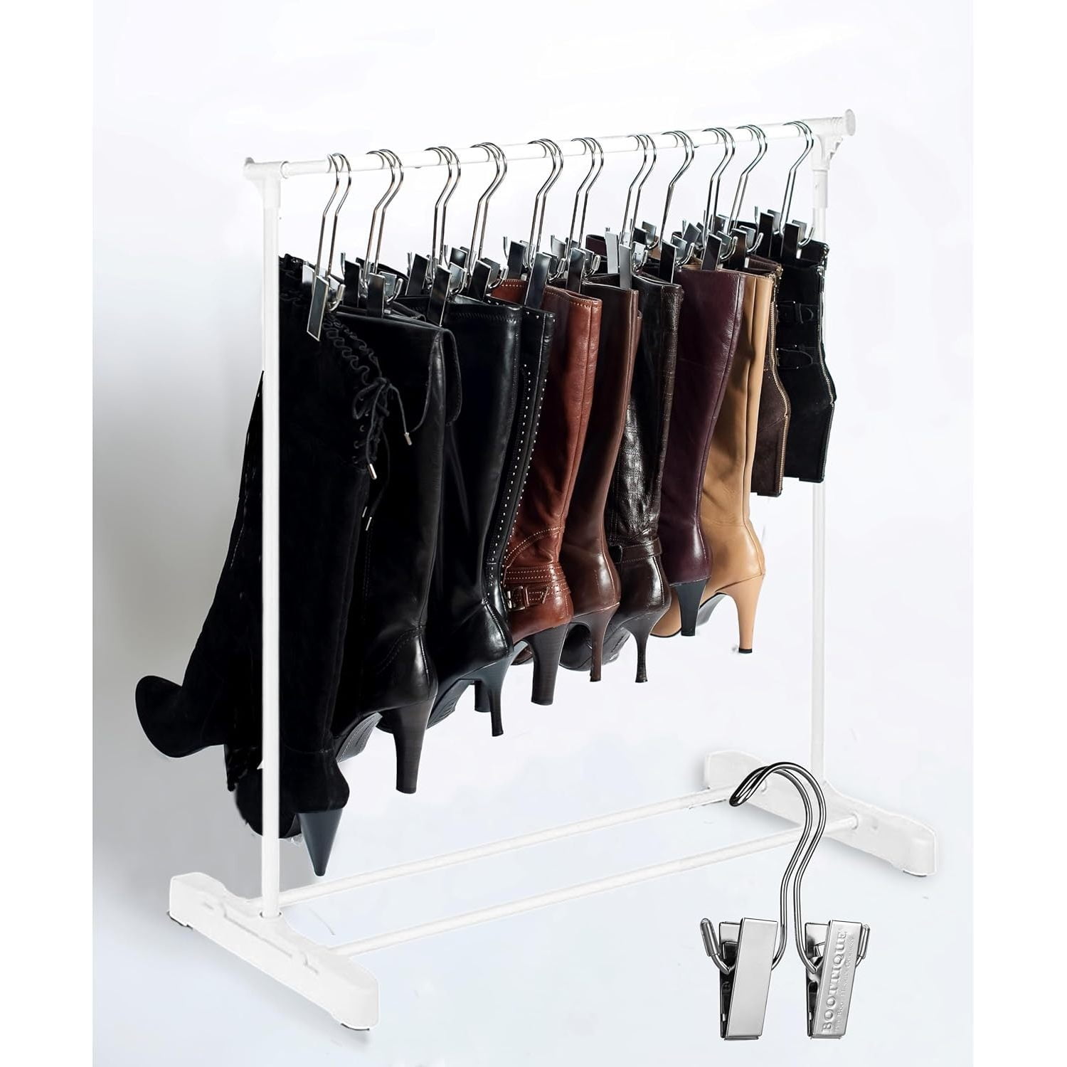 HXSP Boot Organizer: The Boot Rack - Fits in Most Closets- Hangs, Holds ...