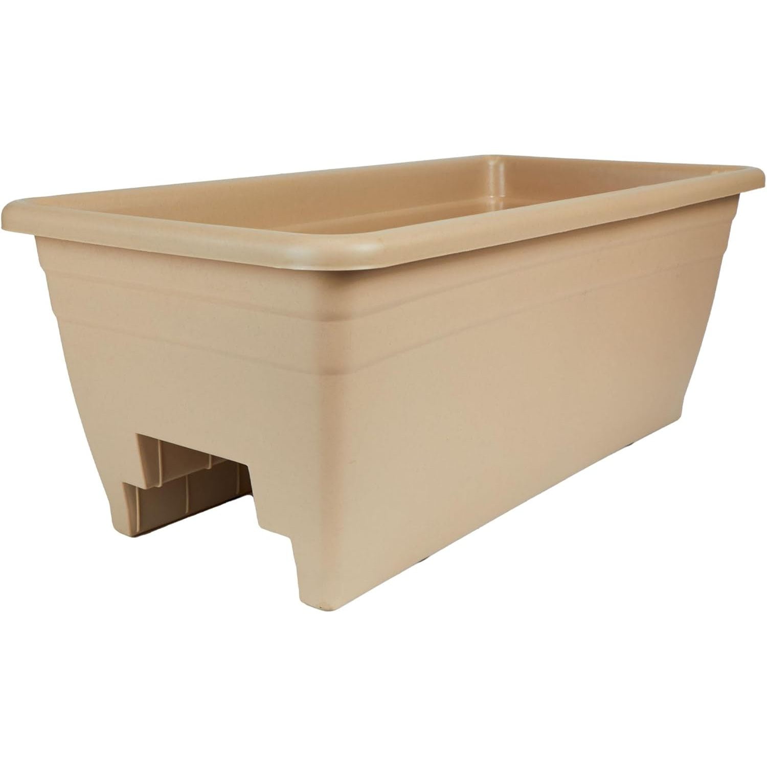 HXSP Deck Railing Planter Box w/Removable Drain Plugs - Lightweight ...