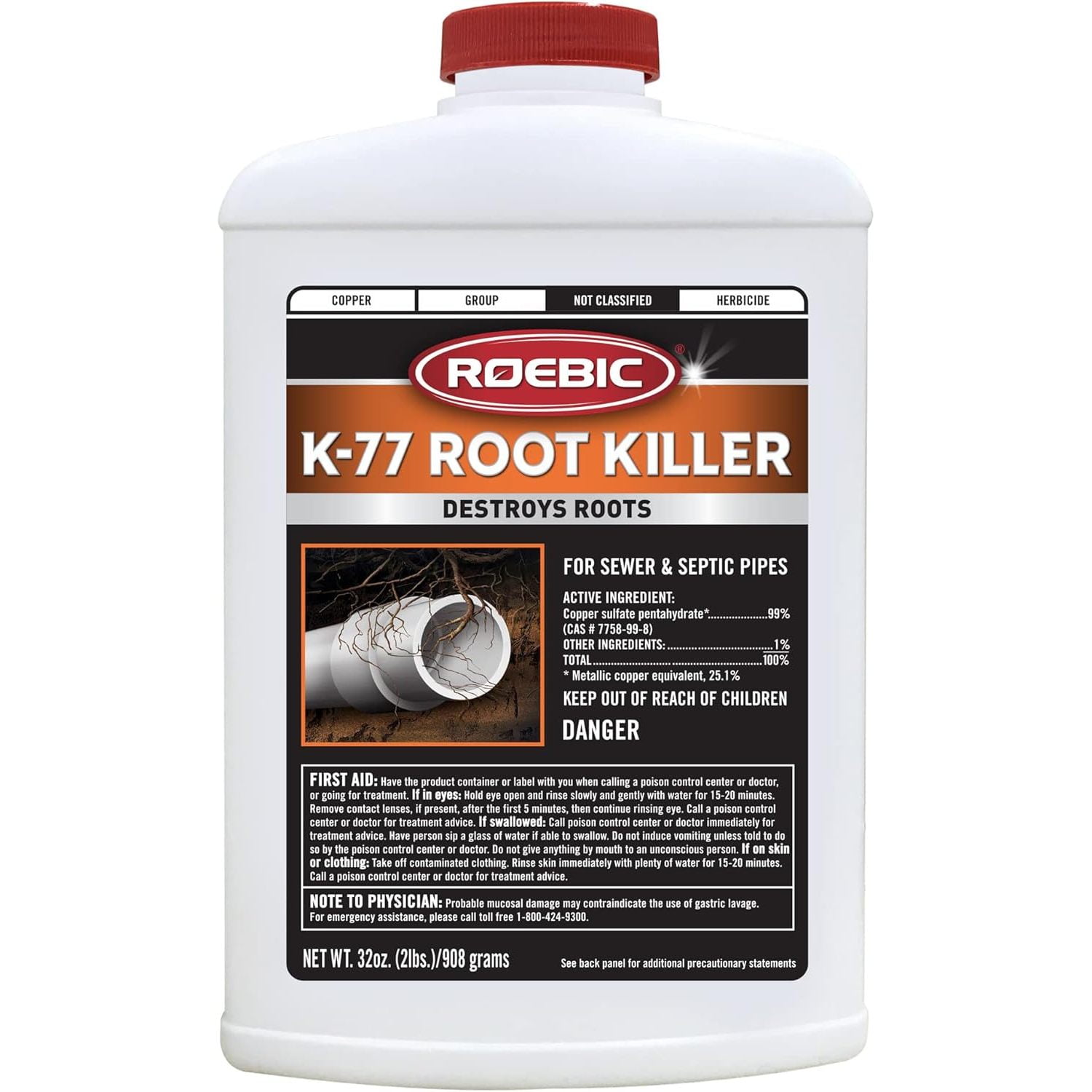 HXSP K-77 Root Killer: Clears Pipes, Stops New Growth, Works for Sewer ...