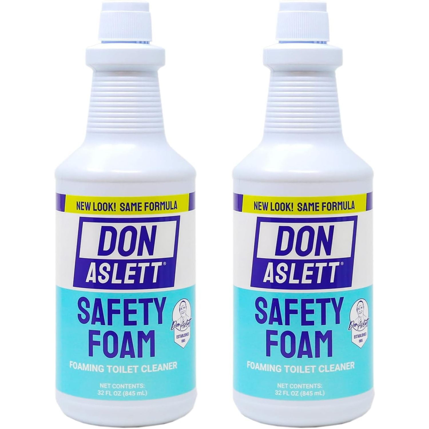 HXSP Safety Foam Toilet Bowl Cleaner (32 Oz Bottle, Pack of 2) Acidic ...