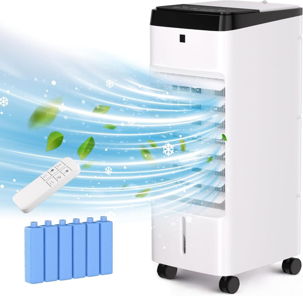 HXSP Swamp Cooler, Windowless Portable Air Conditioners with 70 ...