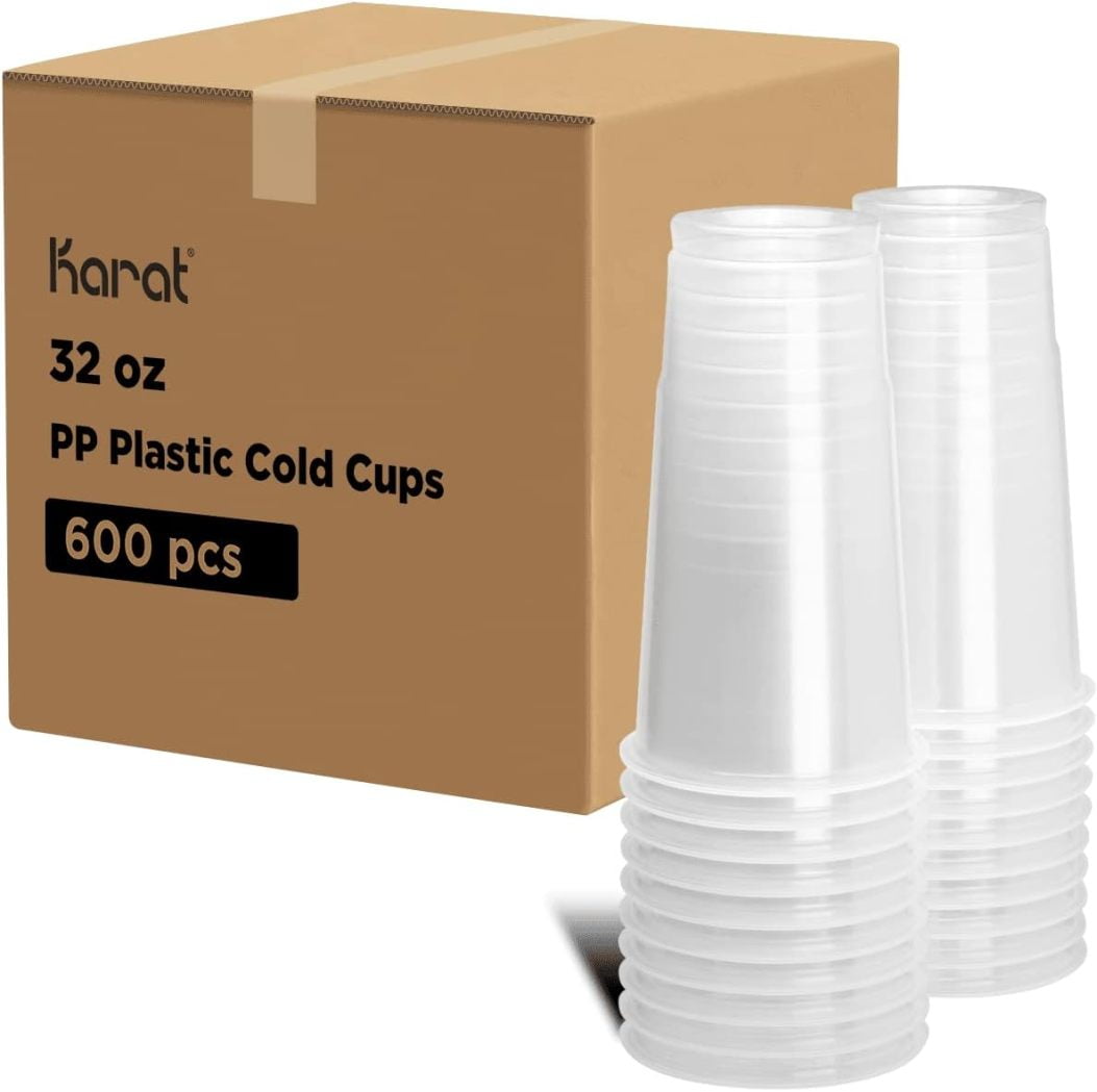 HXTZ [32oz - 600 ct] PP Plastic Cold Disposable Plastic Cups, 104.5mm ...
