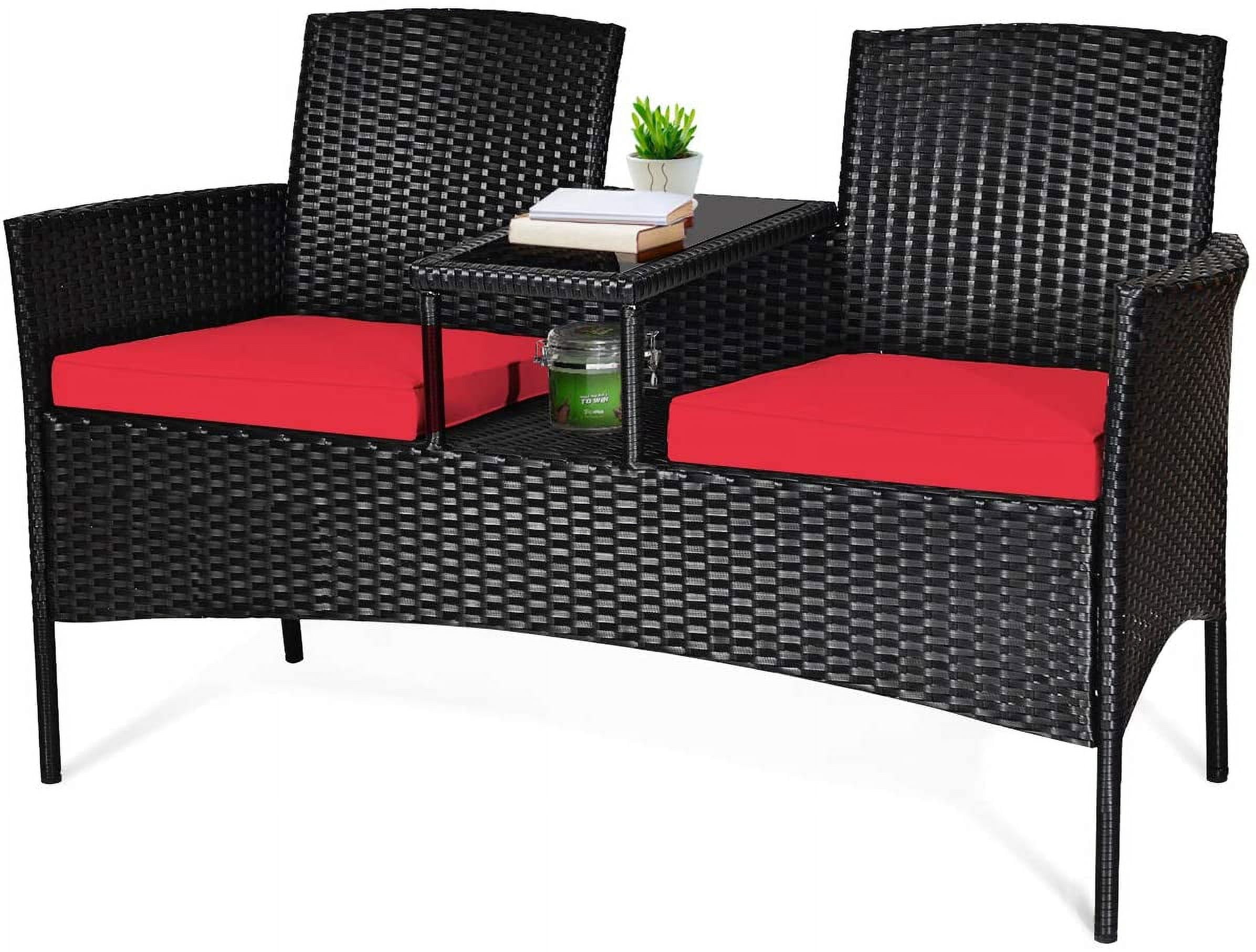 HXULER Patio Conversation Furniture Set, Outdoor Furniture Set with ...