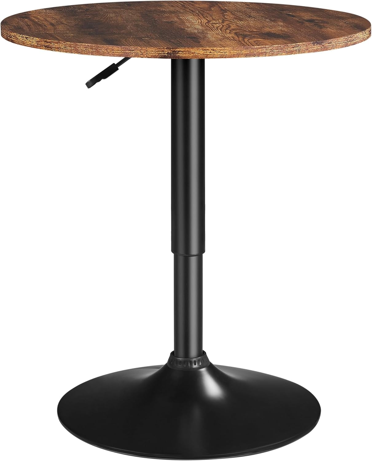 HXULER Round Bar Table, Adjustable Height and 360° Swivel Bar Tables ...