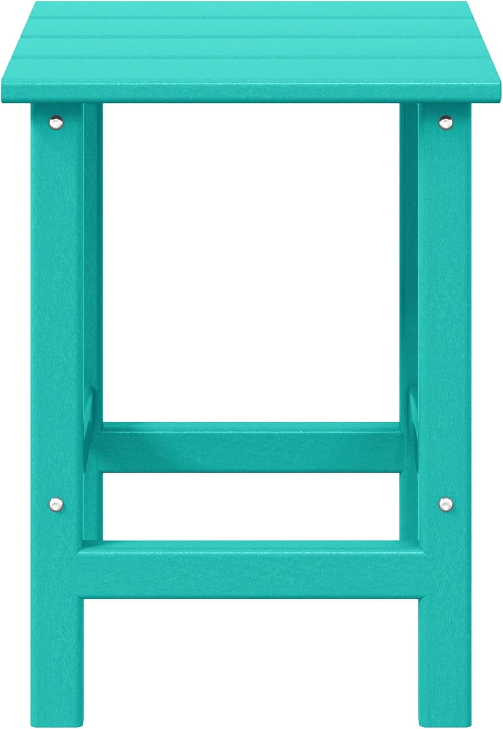 HXULER all Weather Poly Lumber Small Patio Table Square End Table ...