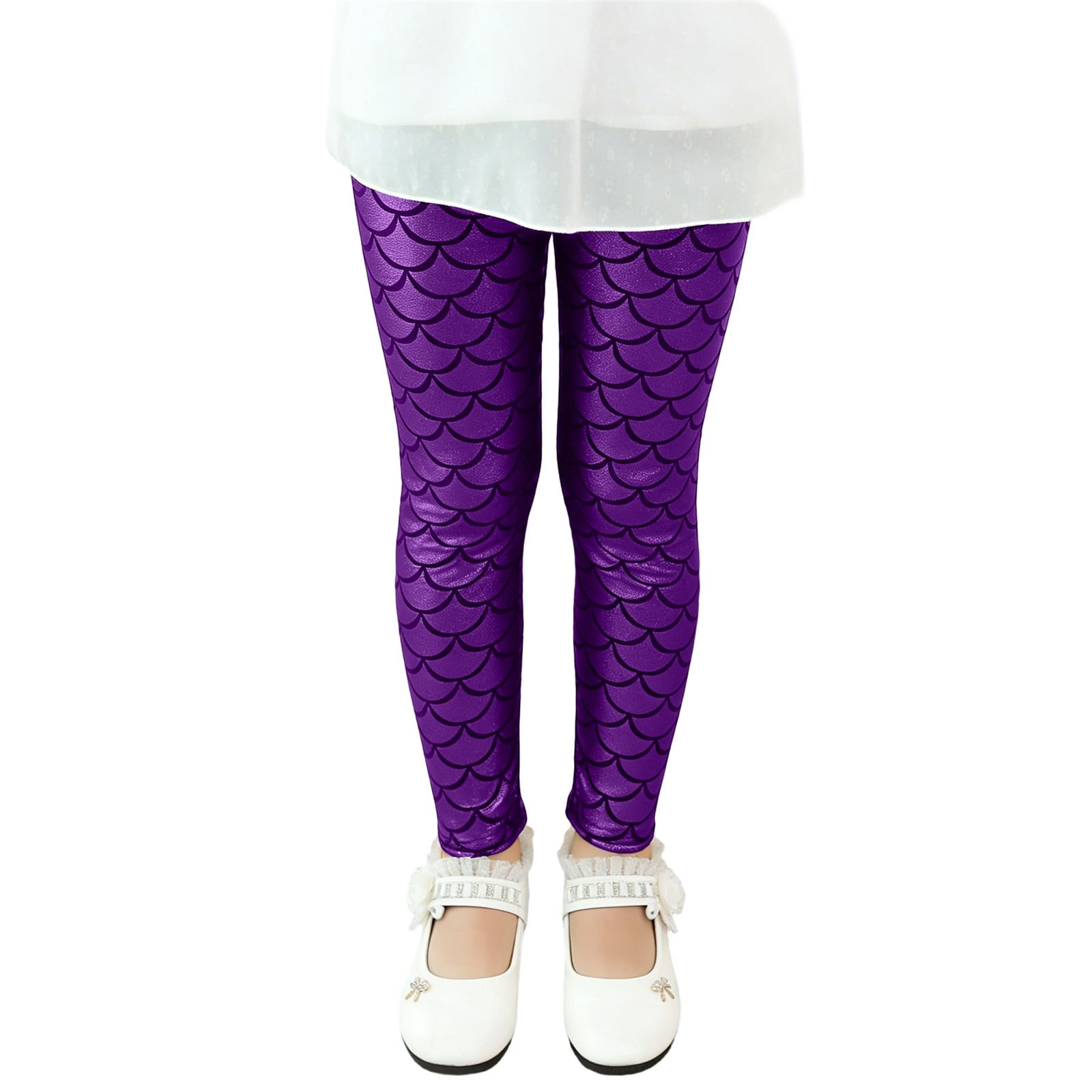 HXWCHs Carnival Sequin Scale Pattern Leggings Fitted Dance Tights for ...