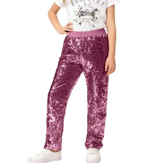 HXWCHs Court Style Shiny Sequin Performance Outfit for Kids Festival ...