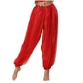 HXWCHs Elegant Sequin Chiffon Performance Pants for Belly Dance and ...