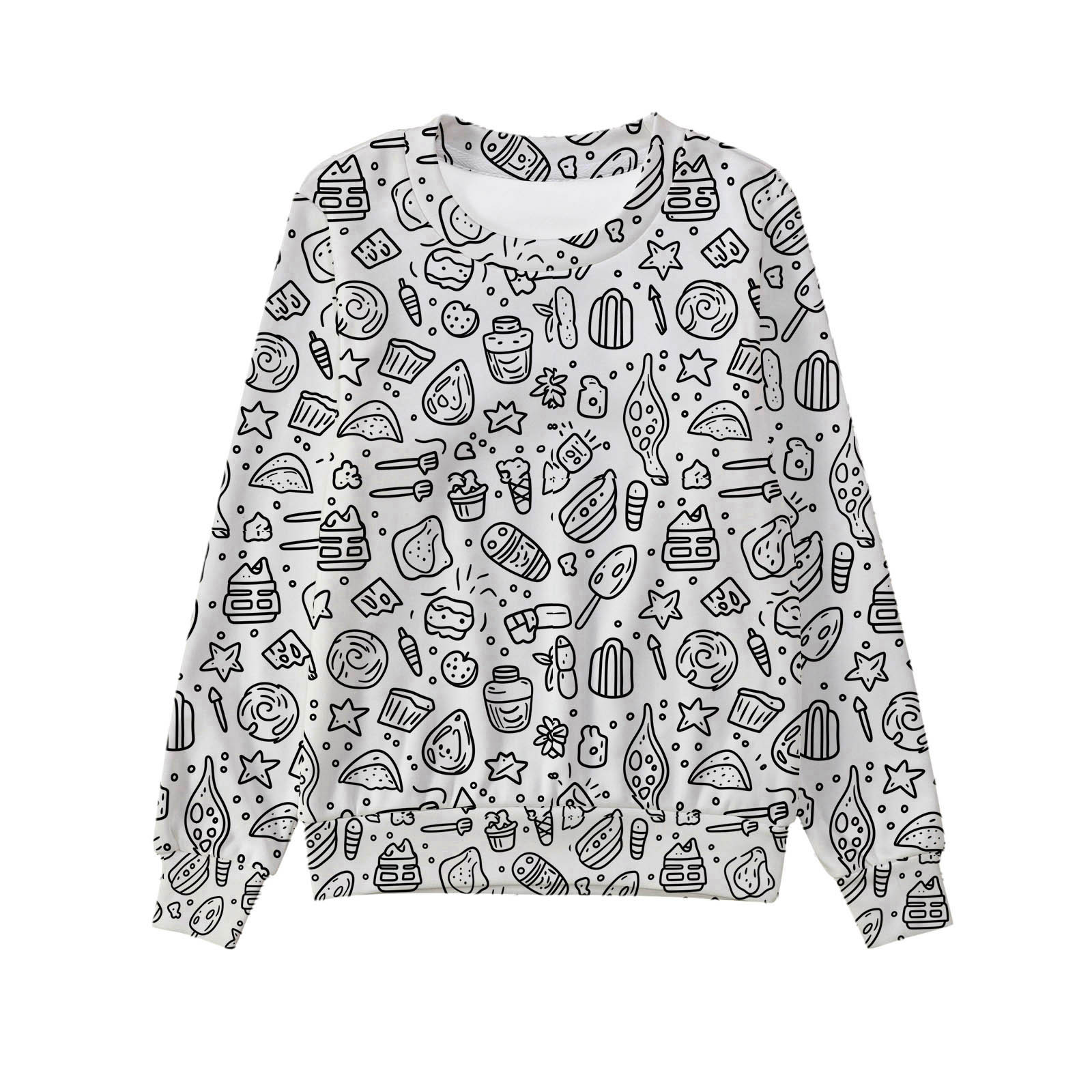 HXWCHs Girls Doodle Your Own Design Long Sleeve Sweatshirt for and ...