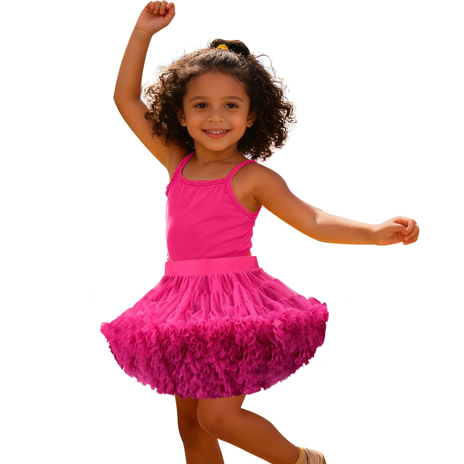 HXWCHs Girls Party Dress with Layered Skirt for Birthday Celebrations ...