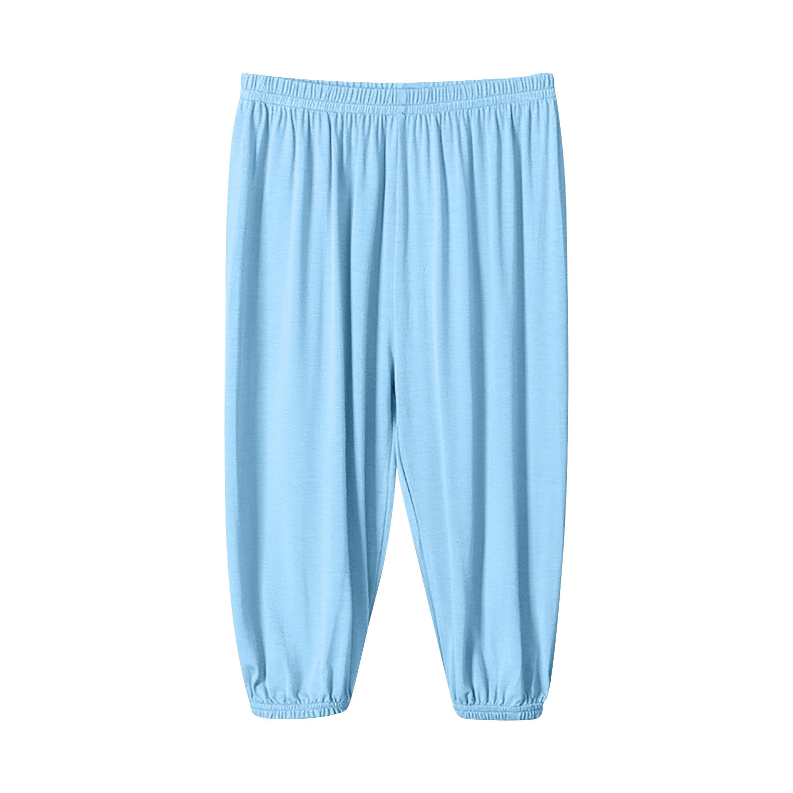 HXWCHs Girls Straight Leg Loose Fit Solid Color Jogging Pants ...