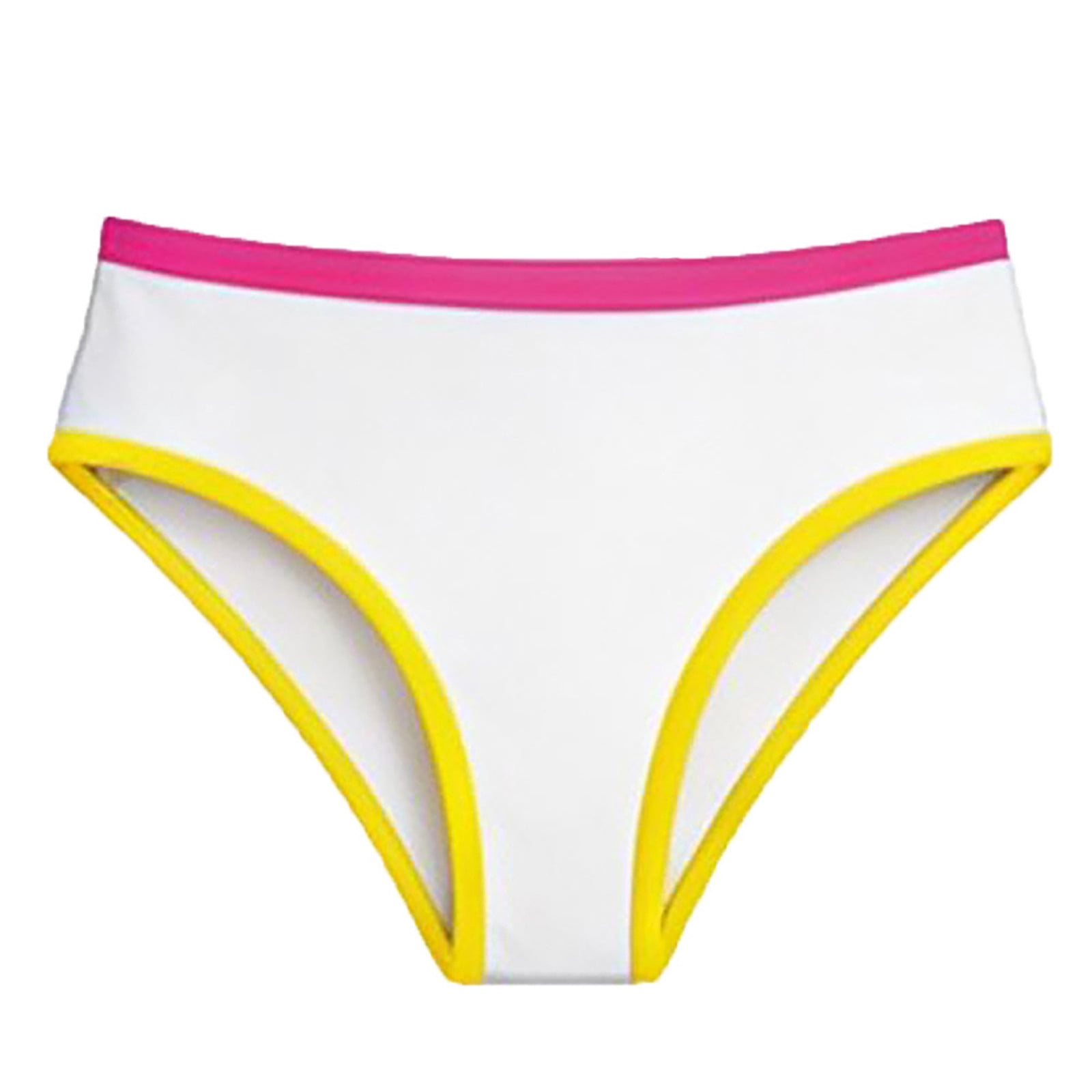 HXWCHs Girls Swim Brief Breathable Stretch Low Waist Color Block Sporty ...