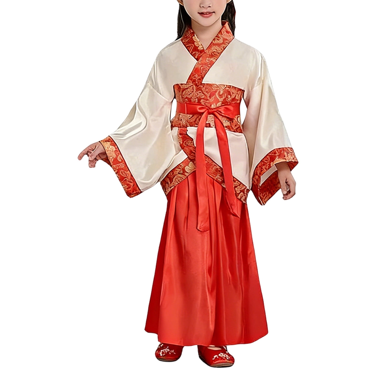 HXWCHs Kids Ancient Chinese Traditional Hanfu Dress Kids Performance ...