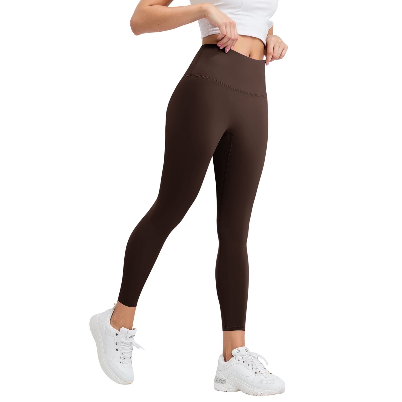 HXWCHs Quick Dry High Waisted Non See Through Workout Leggings with ...