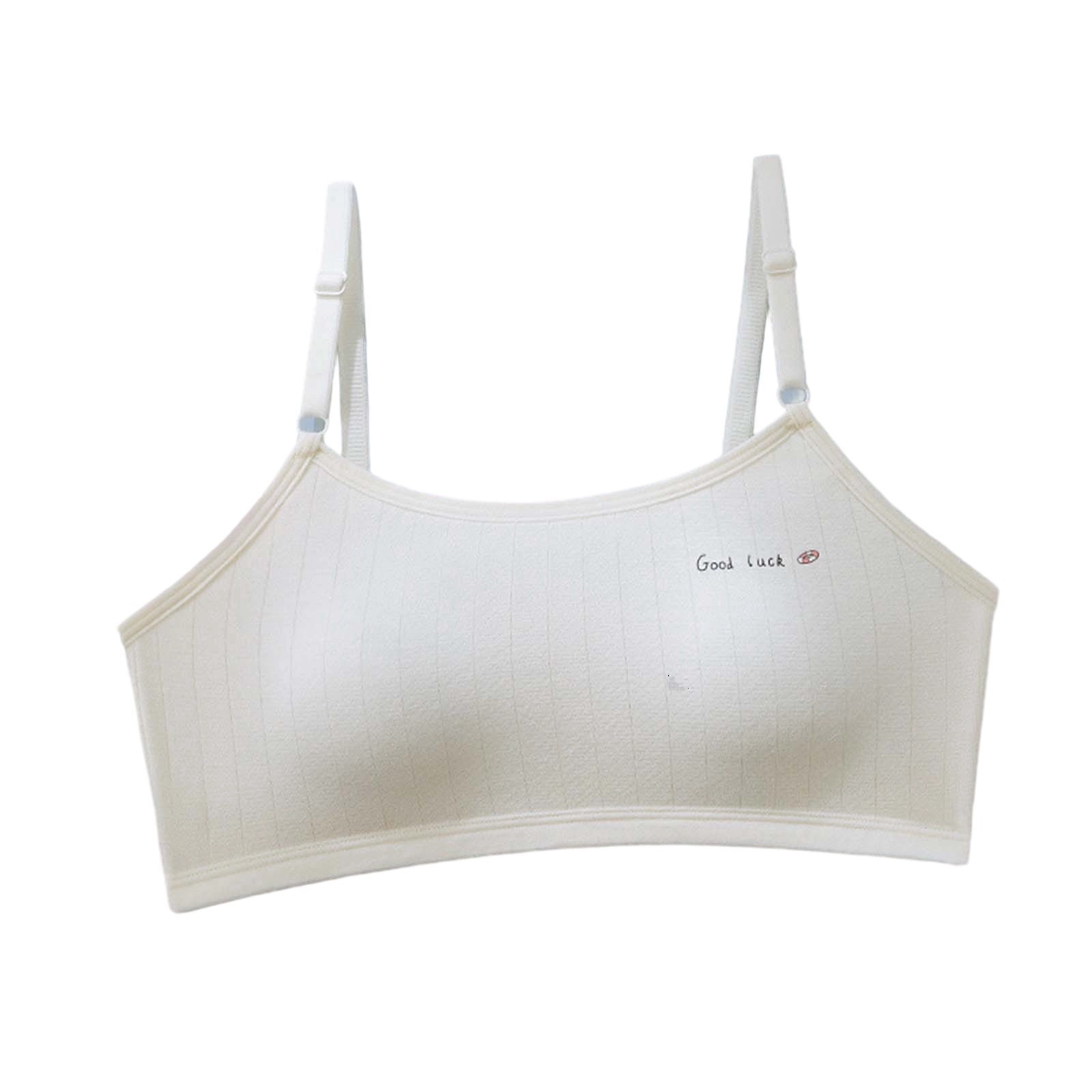 HXWCHs Girl Wireless Cotton Bra (12-14 Years) - Breathable Padded ...