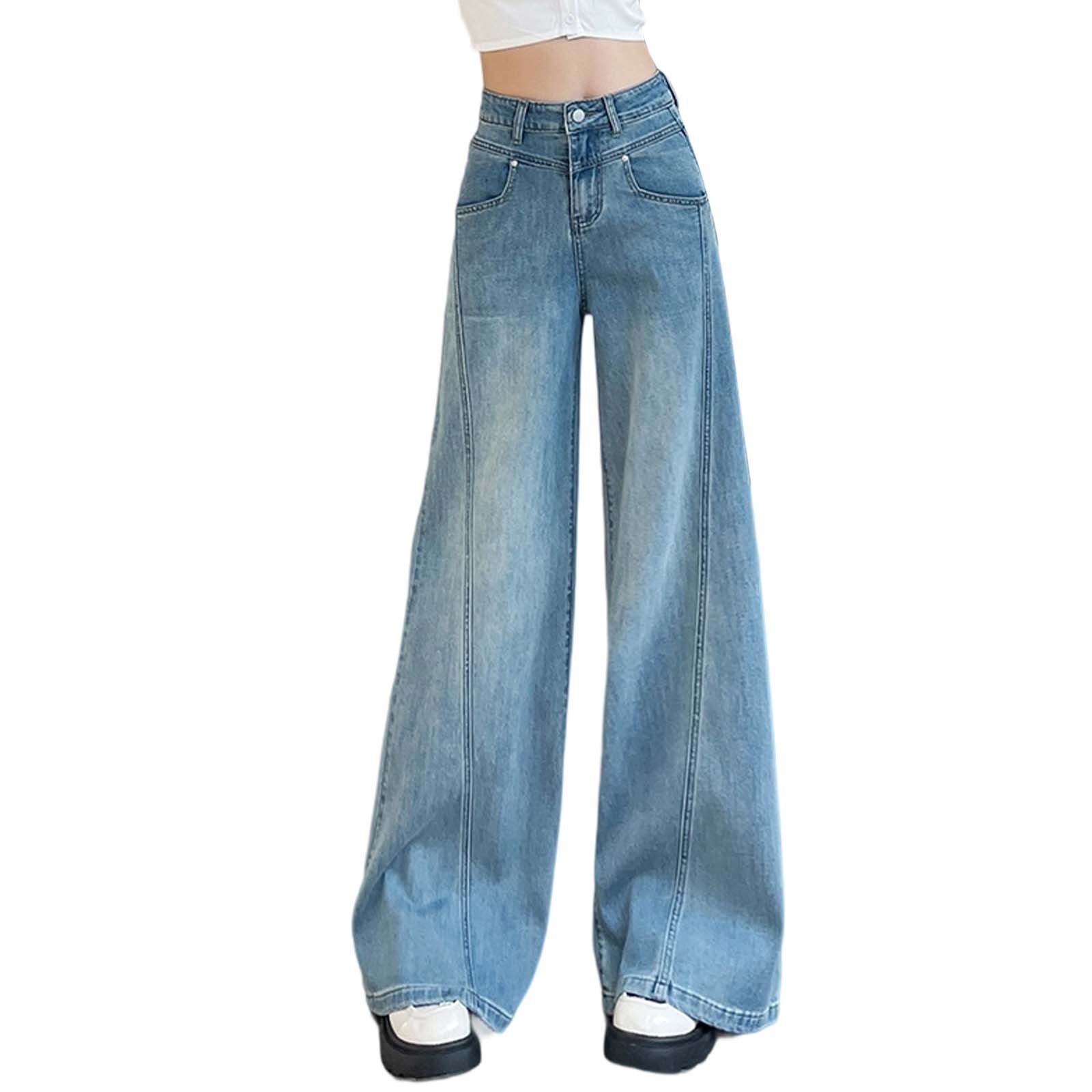 HXWCHs Women's Bootcut Jeans Perfect for Boots Women's High Rise Flare ...