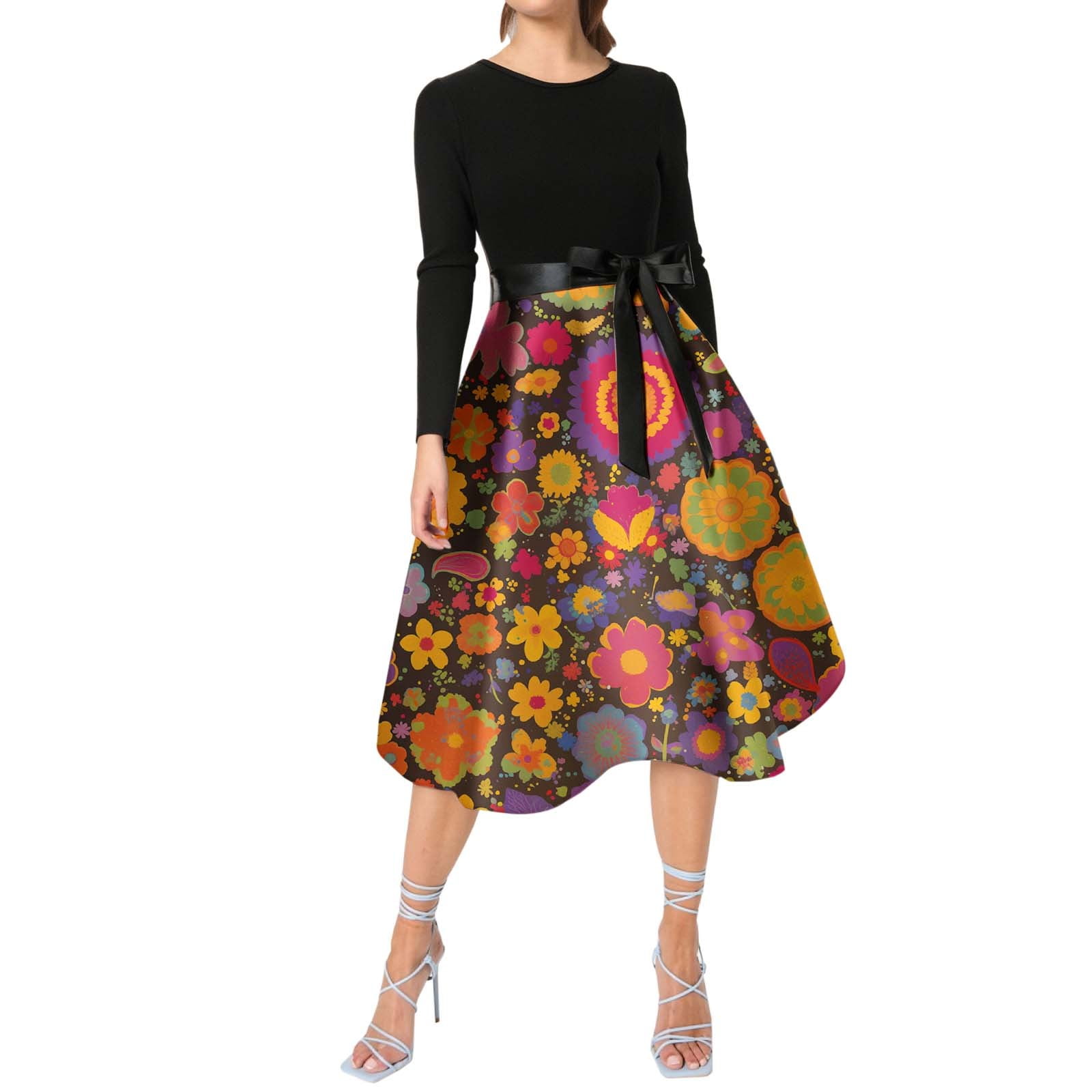 HXWCHs Women's Casual Dress for Everyday Wear and Party Scenes—Long ...