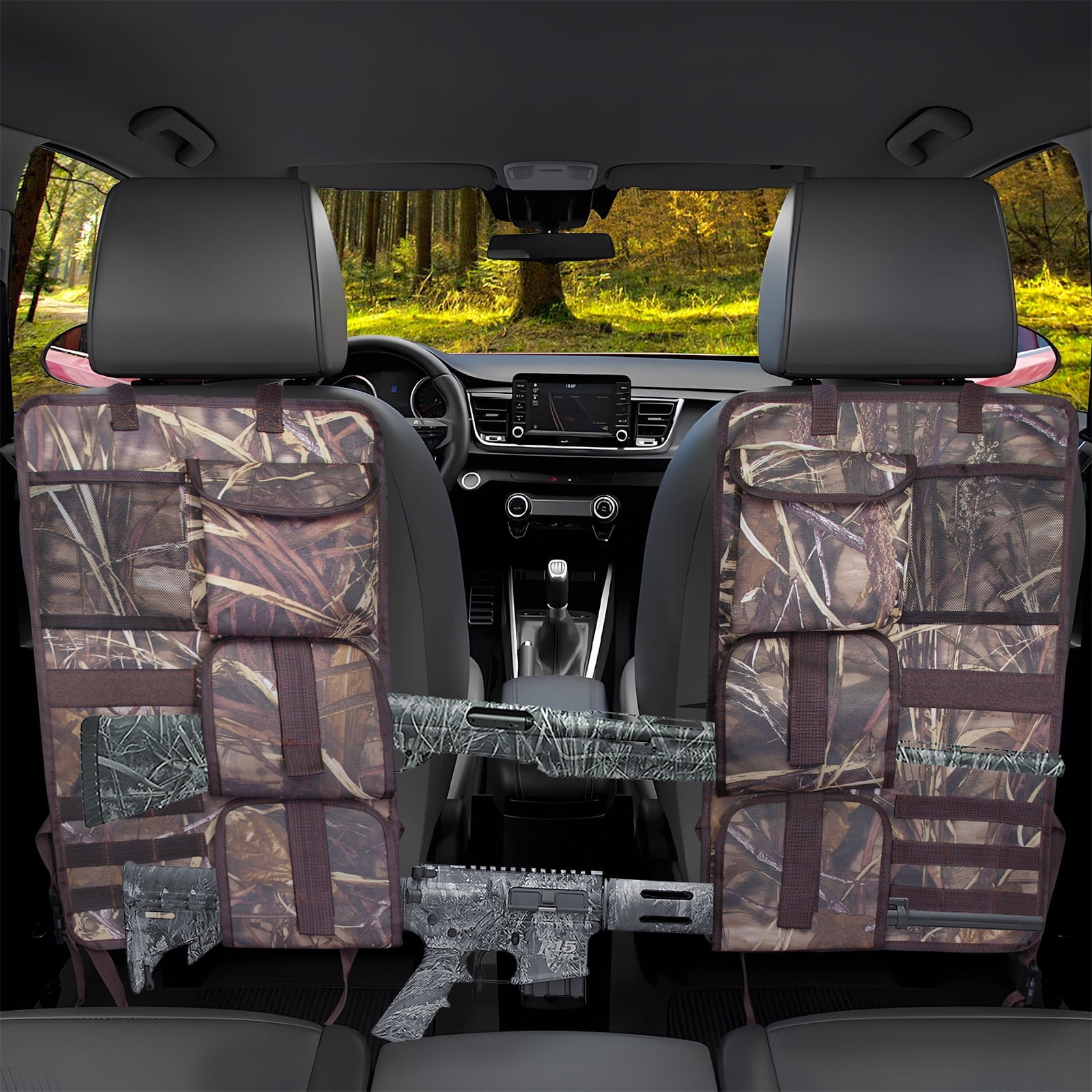 HXXF 2 Pack Tactical Seat Back Gun Racks, Truck Gun Rack for Hunting ...