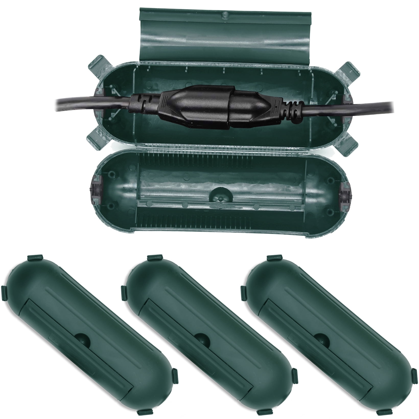 HXXF 4-Pack Green Waterproof Connection Box, Weatherproof Electrical ...