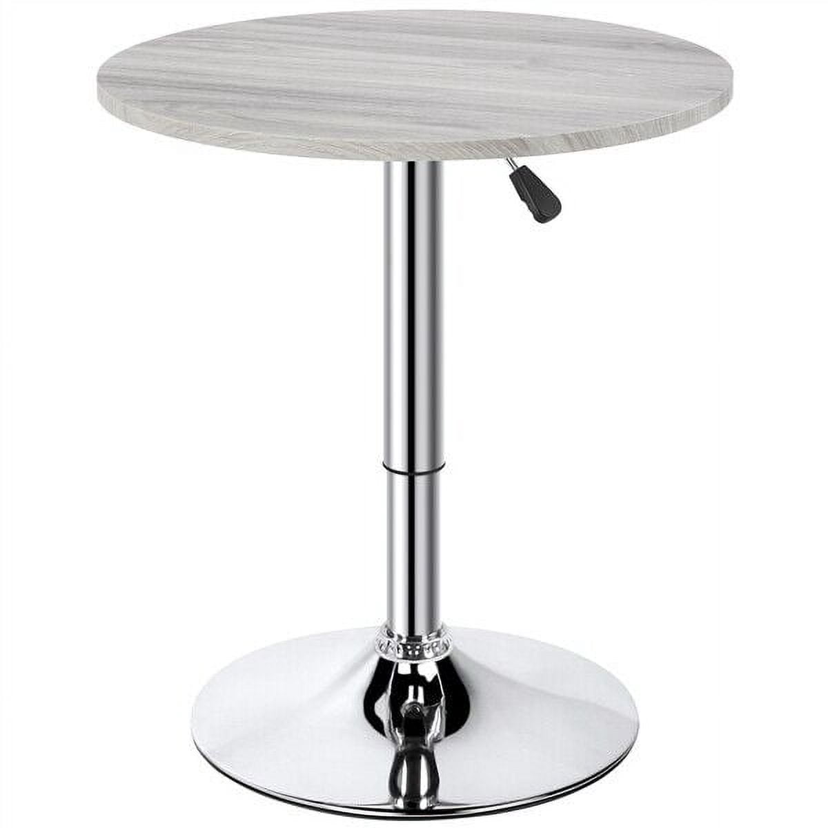 HXYHJ Home Bar Adjustable Pub Bar Round Table, Height Range Counter ...
