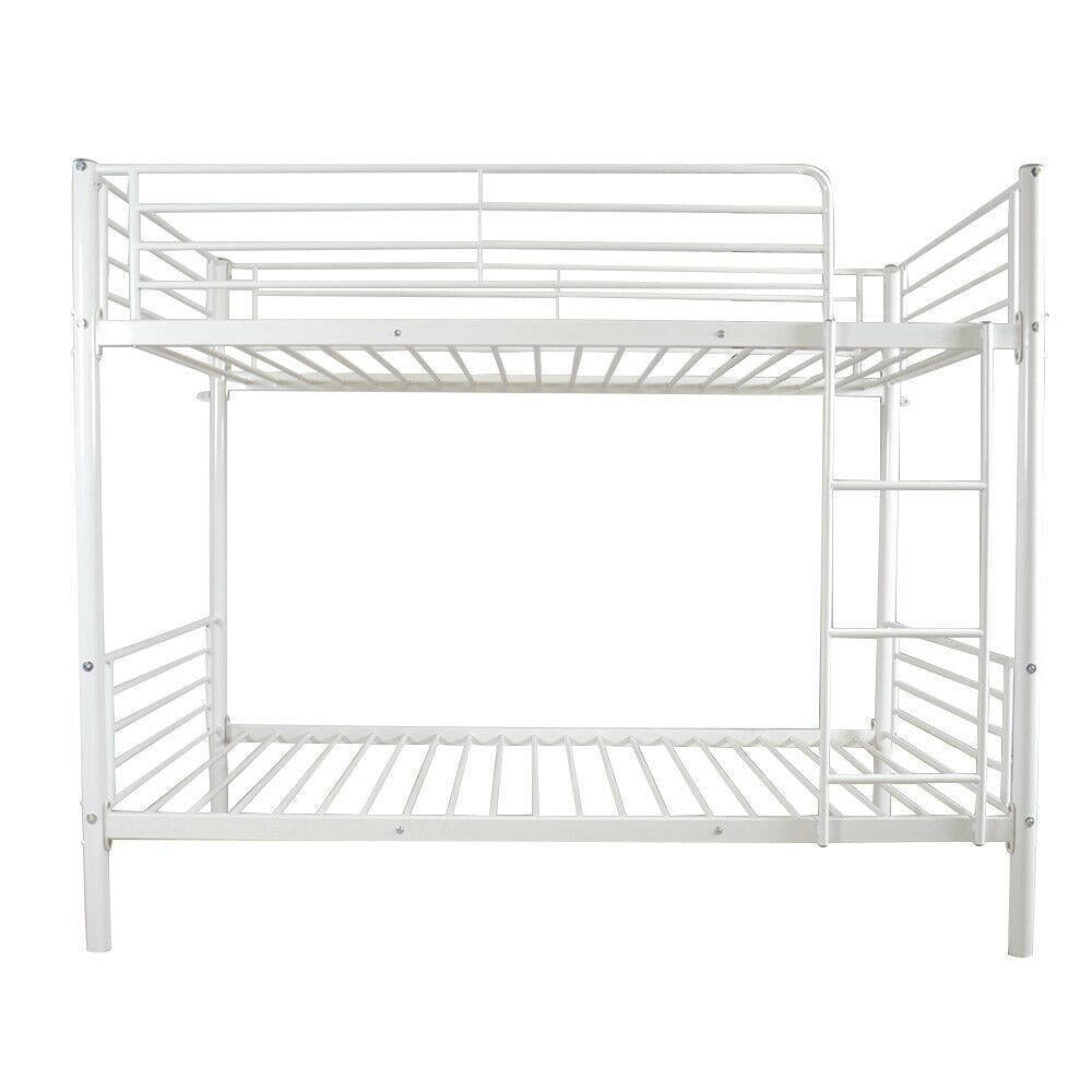 HXYHJ Metal Bunk Bed Frame over Twin, Ladder for Kids and Adults ...