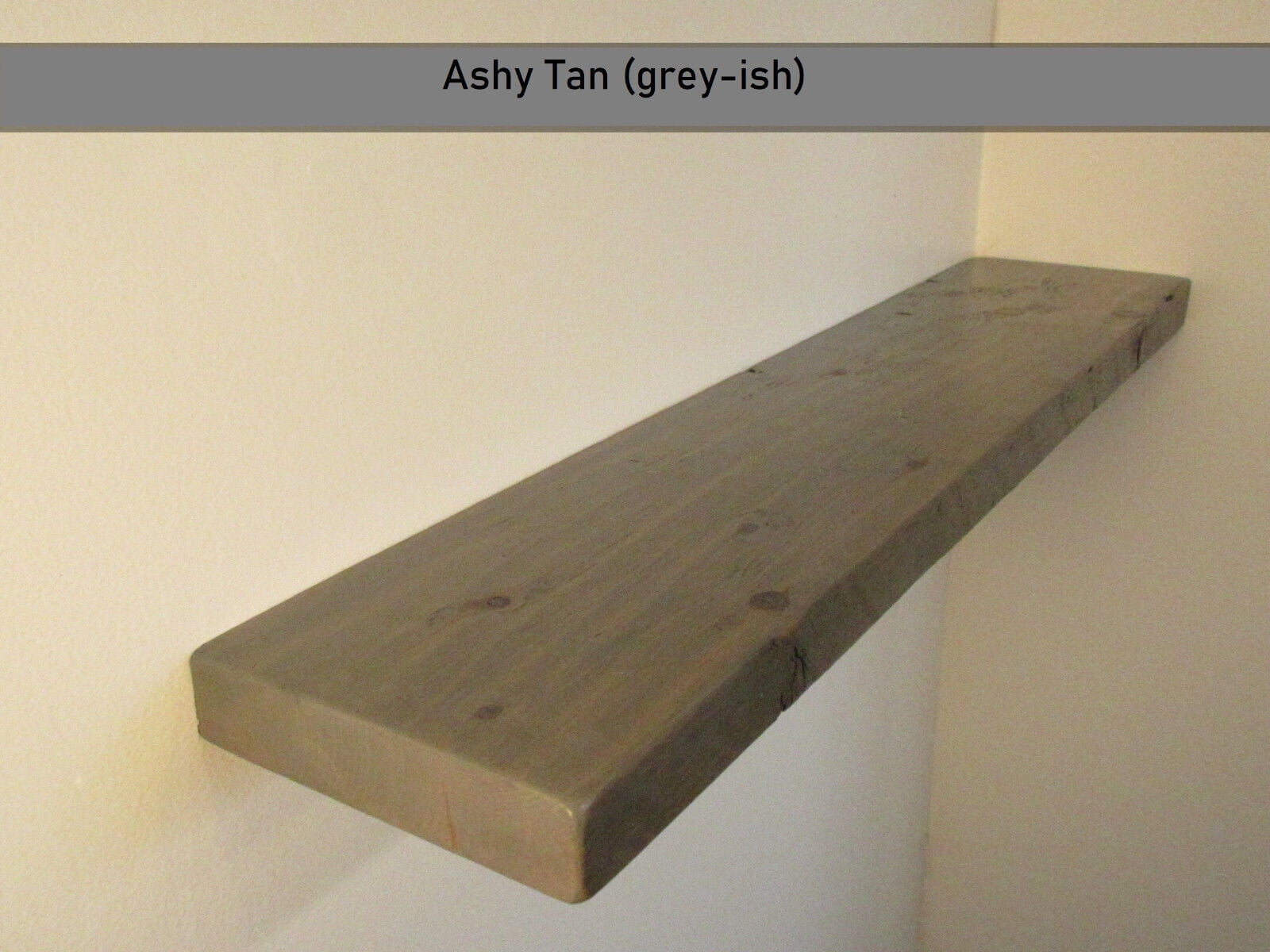 HXYHJ Premium Floating Shelves – 2” Thick Solid Wood Wall-Mounted Shelf ...