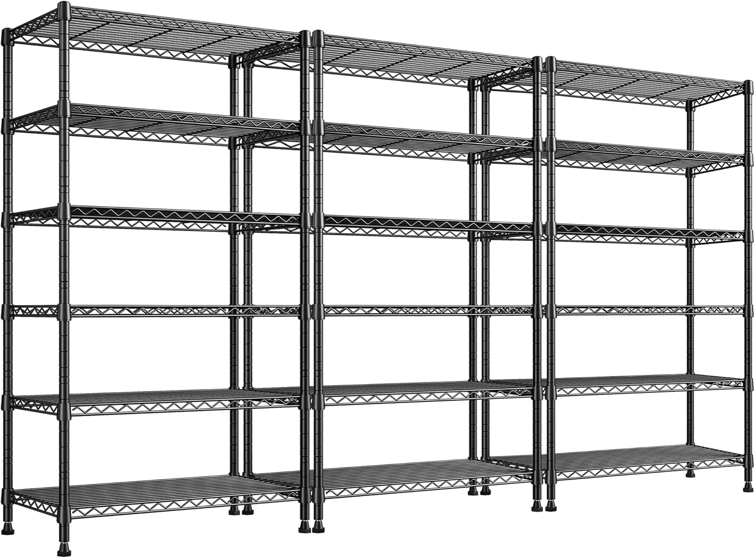 HXYHJ Storage Shelves 70.5" H Tall Wire Shelving Unit Sturdy Metal ...