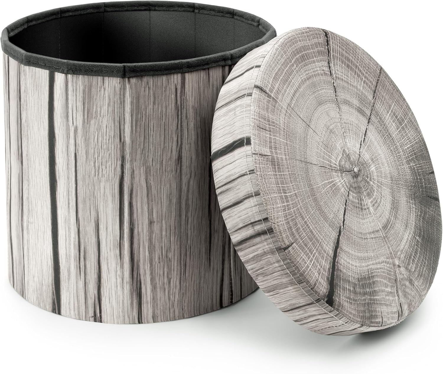 HXYHJ Tree Stump Stool, Storage Ottoman 15 Inch Fake Tree Stumps Log ...