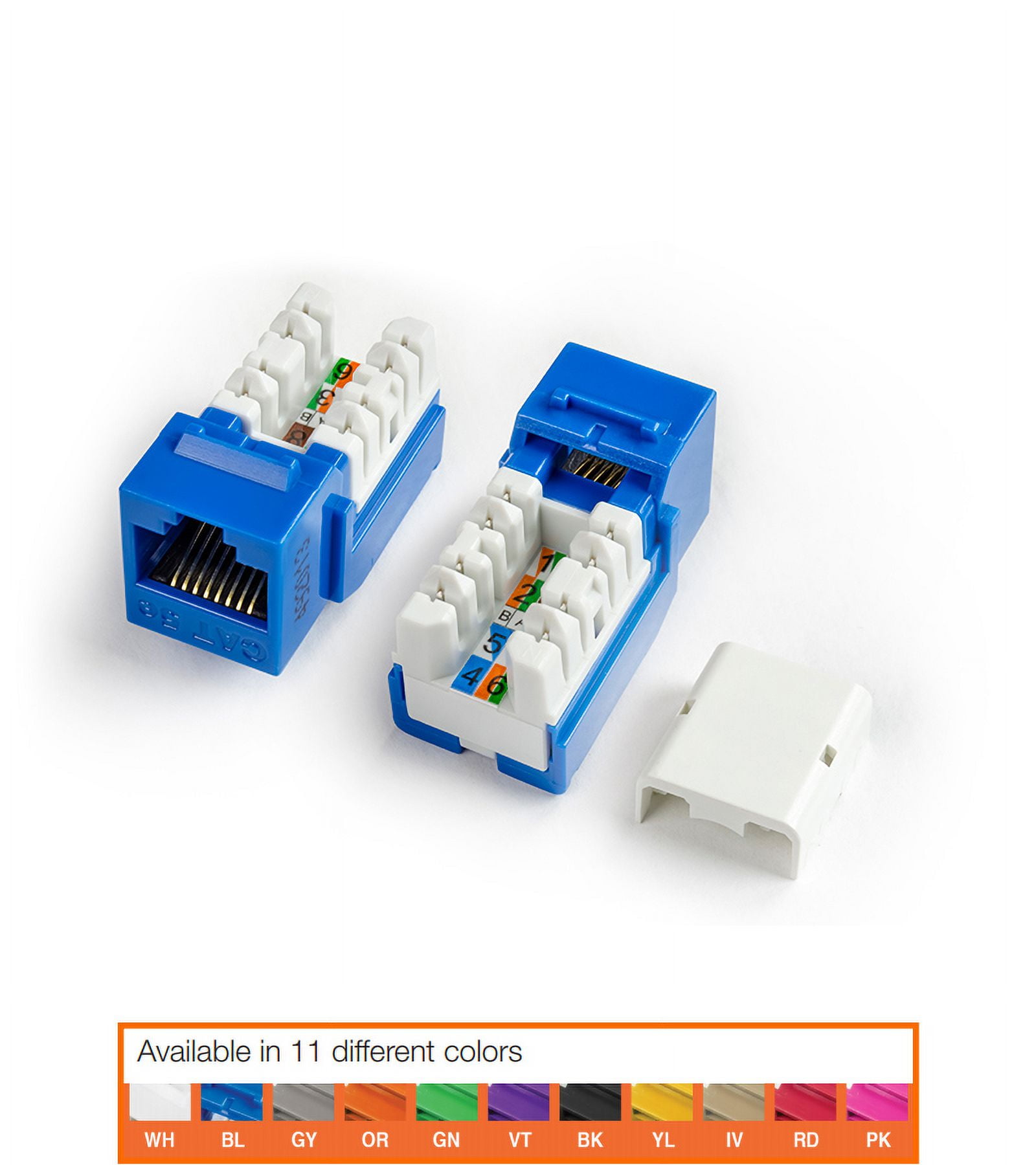 HY-CAT5-JACKPACK-WH-25-KJNE-8P8C-C5E-90-WH-25 JACK PACK WHITE - Walmart.com